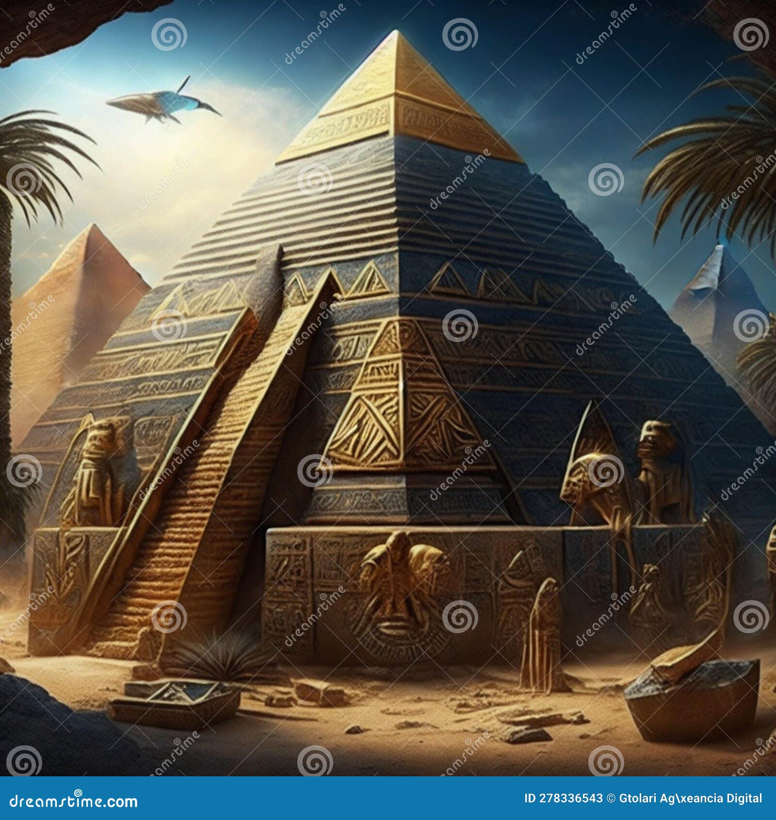 Egypt S Pyramids. Stone Pyramids Built in Ancient Egypt. Pharaohs Stock ...