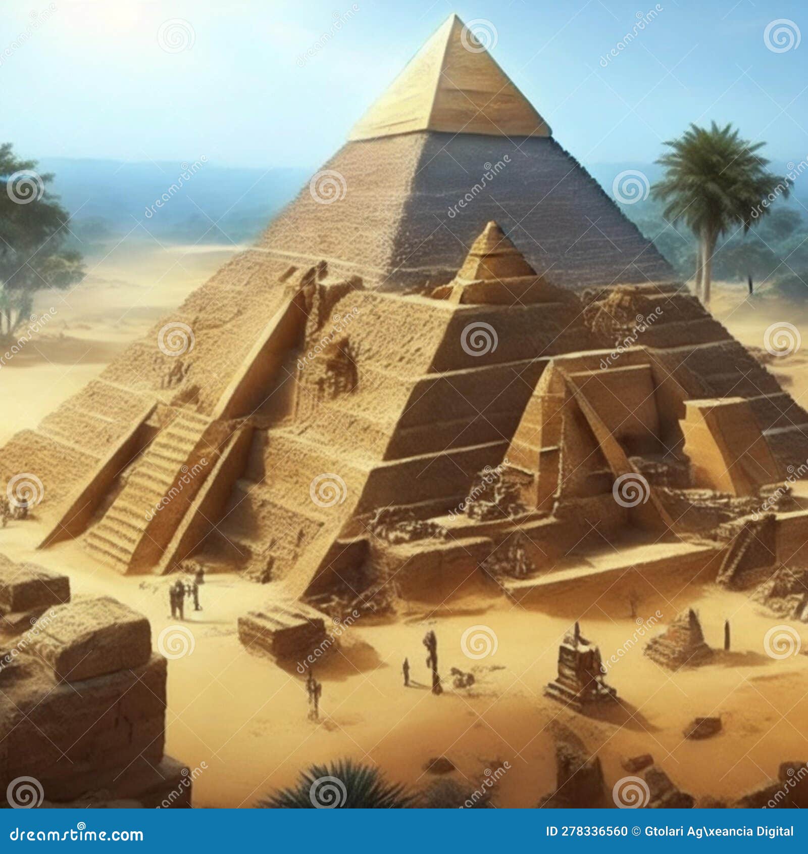 Egypt S Pyramids. Stone Pyramids Built in Ancient Egypt. Pharaohs Stock ...