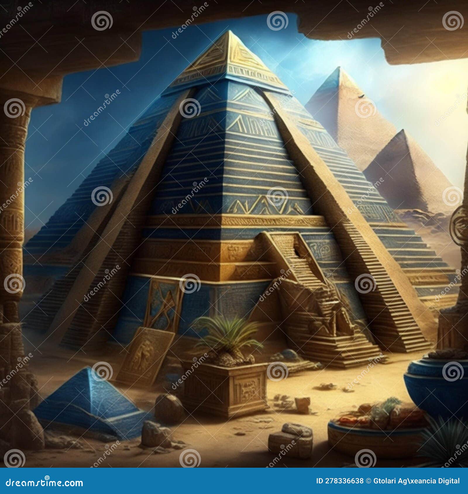 Egypt S Pyramids. Stone Pyramids Built in Ancient Egypt. Pharaohs Stock ...
