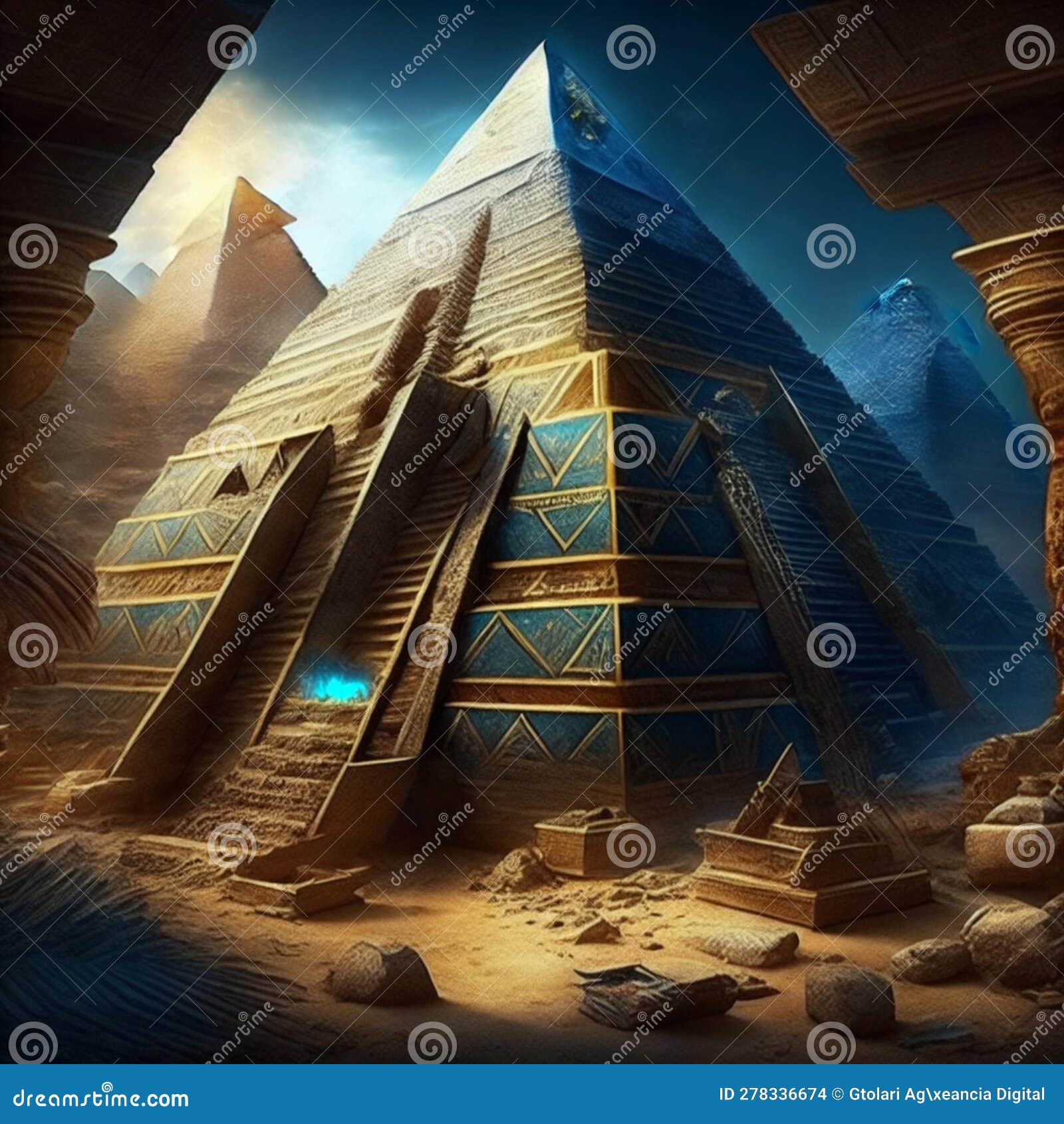 Egypt S Pyramids. Stone Pyramids Built in Ancient Egypt. Pharaohs Stock ...