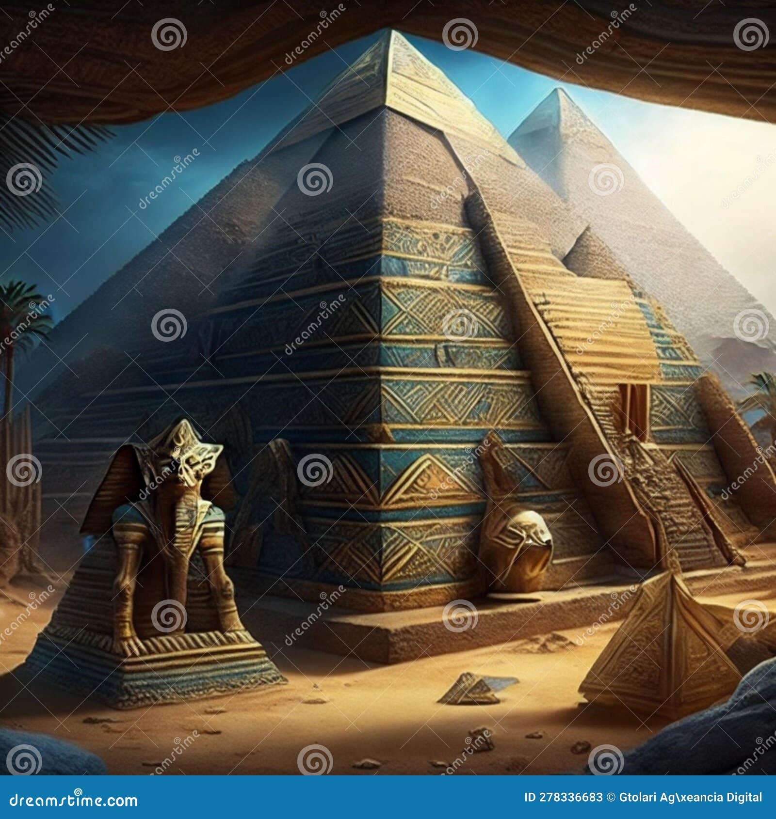 Egypt S Pyramids. Stone Pyramids Built in Ancient Egypt. Pharaohs Stock ...