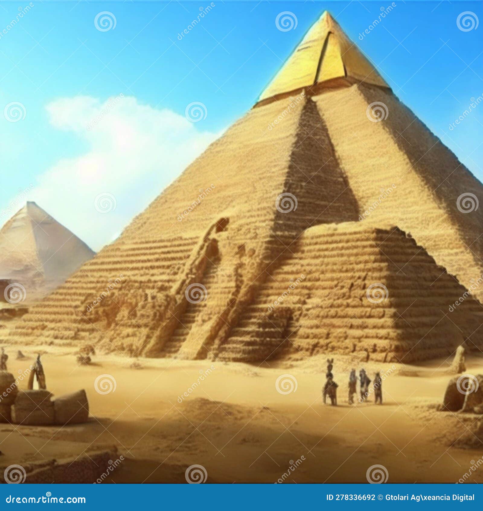 Egypt S Pyramids. Stone Pyramids Built in Ancient Egypt. Pharaohs Stock ...
