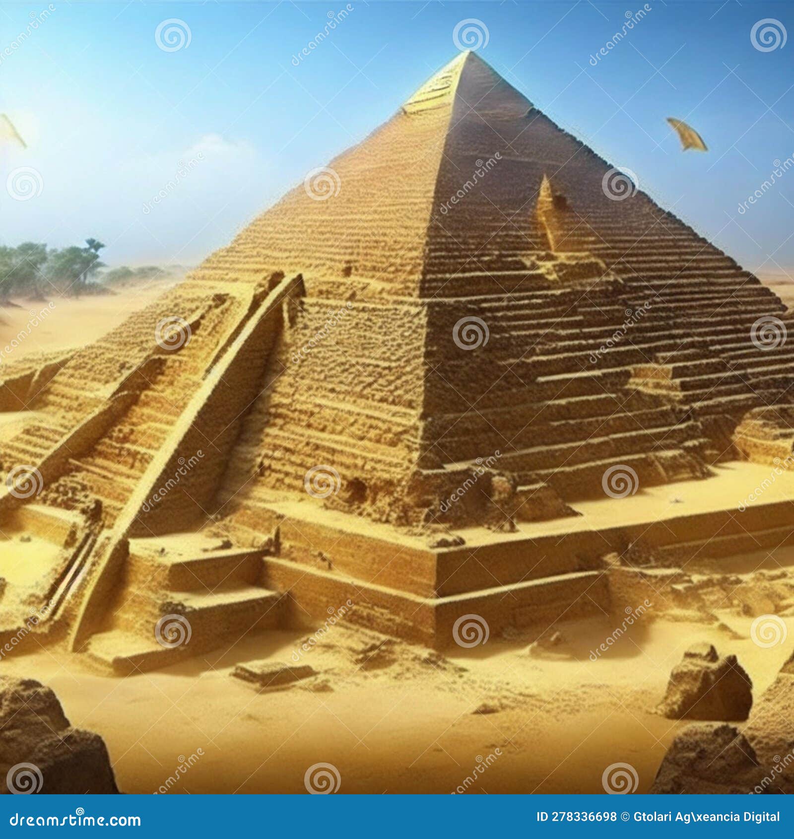 Egypt S Pyramids. Stone Pyramids Built in Ancient Egypt. Pharaohs Stock ...