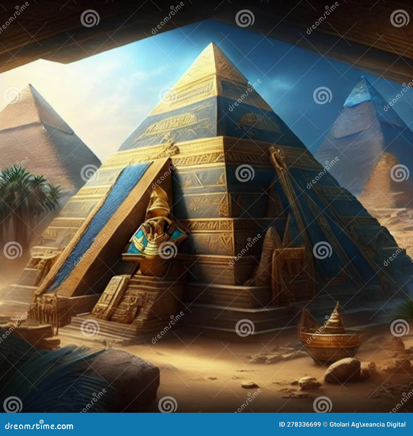 Egypt S Pyramids. Stone Pyramids Built in Ancient Egypt. Pharaohs Stock ...