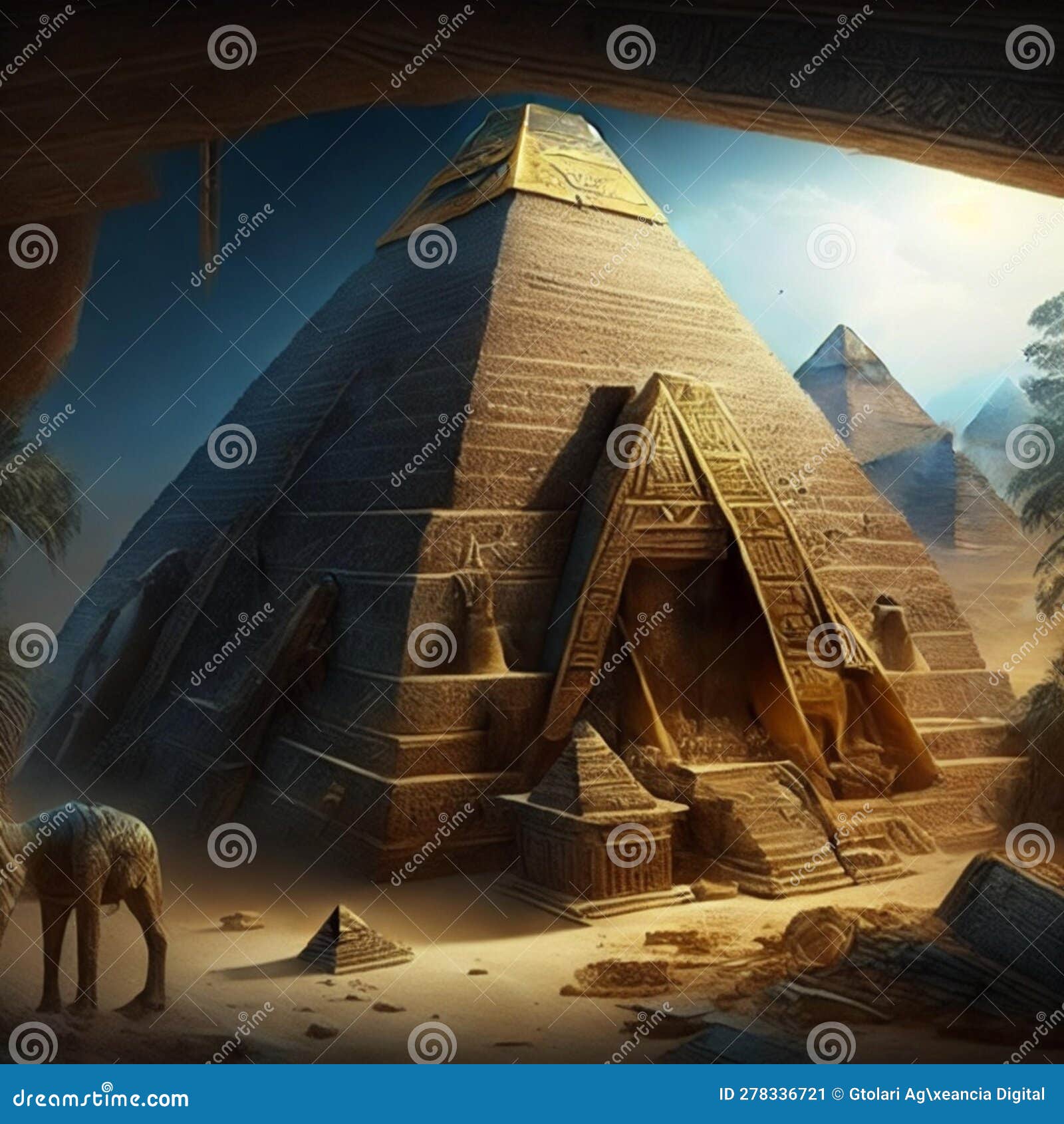 Egypt S Pyramids. Stone Pyramids Built in Ancient Egypt. Pharaohs Stock ...