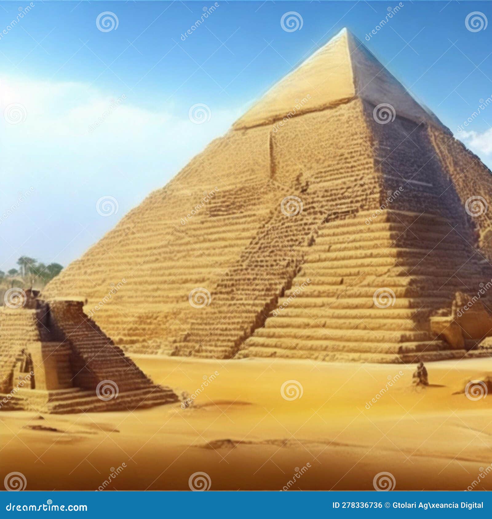 Egypt's Pyramids. Stone Pyramids Built In Ancient Egypt. Pharaohs Stock ...