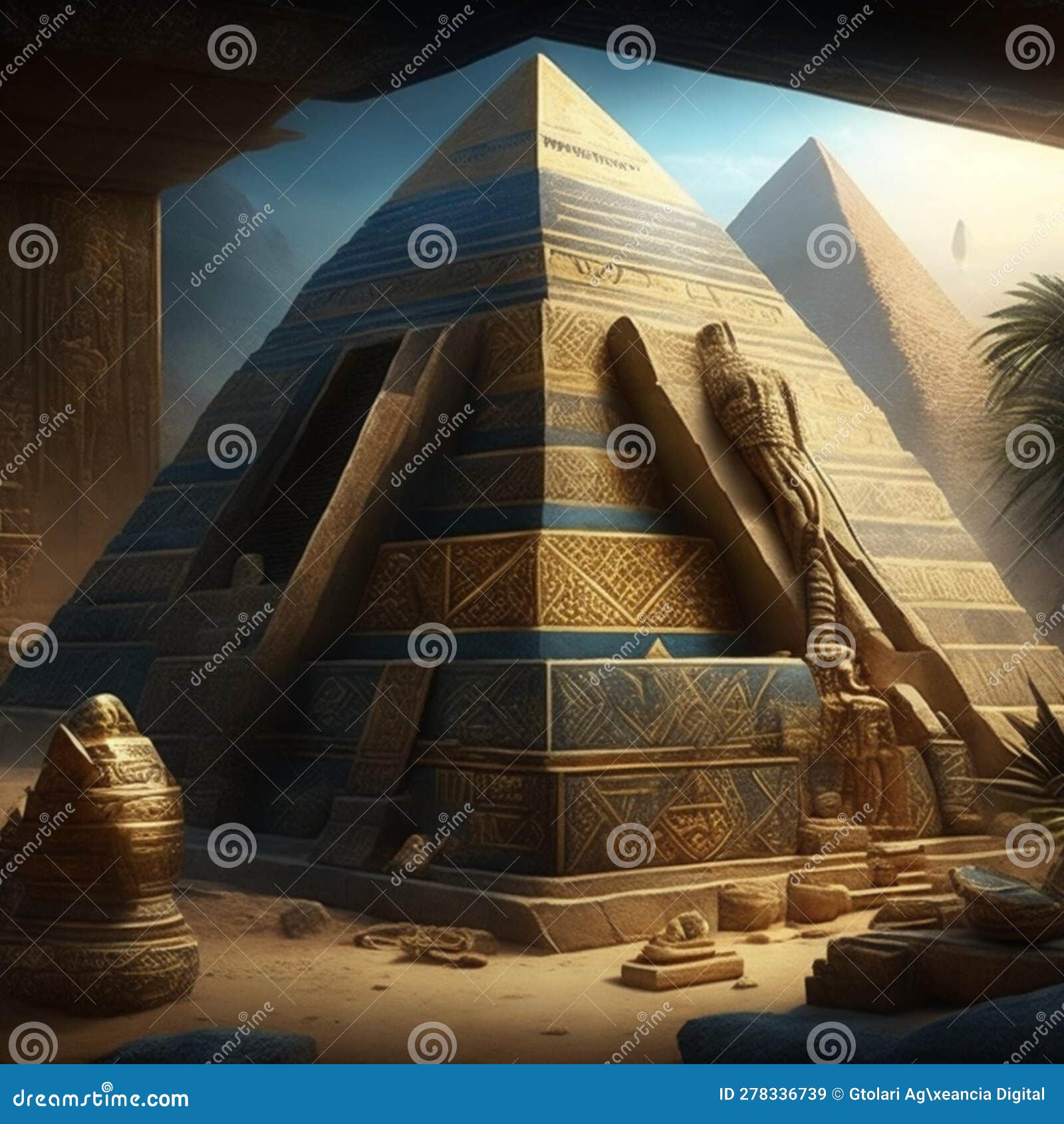 Egypt S Pyramids. Stone Pyramids Built in Ancient Egypt. Pharaohs Stock ...