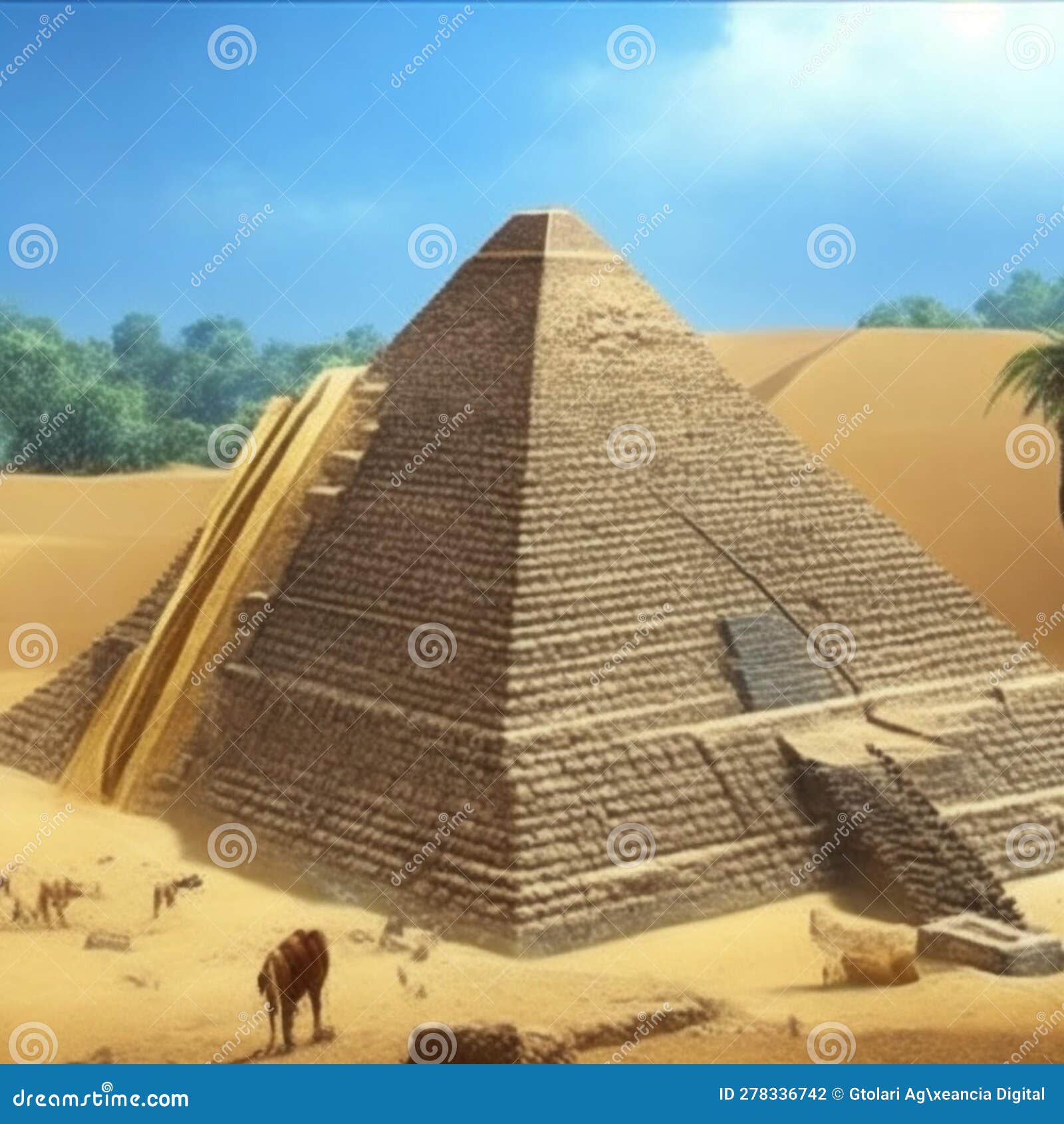 Egypt S Pyramids. Stone Pyramids Built in Ancient Egypt. Pharaohs Stock ...