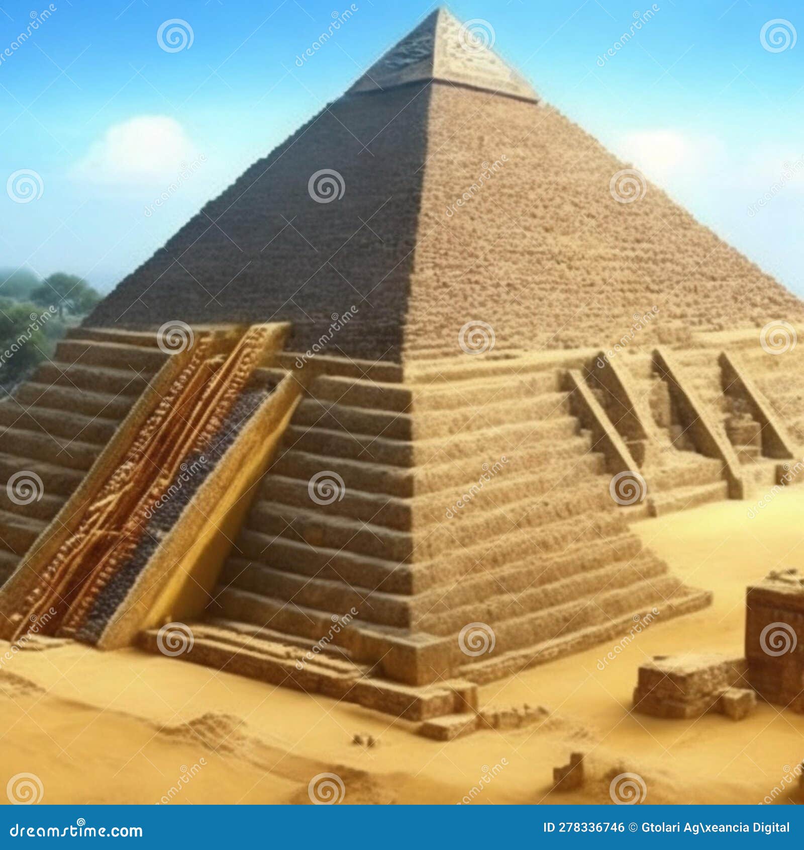 Egypt S Pyramids. Stone Pyramids Built in Ancient Egypt. Pharaohs Stock ...