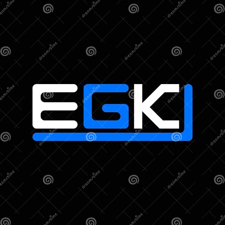 EGK Letter Logo Creative Design with Vector Graphic, EGK Stock Vector ...