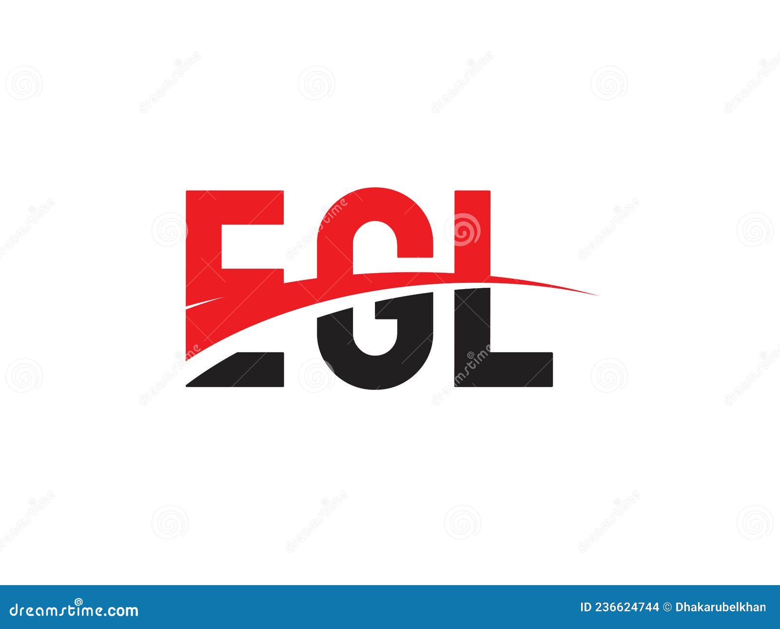 EGL Letter Initial Logo Design Vector Illustration Stock Vector ...