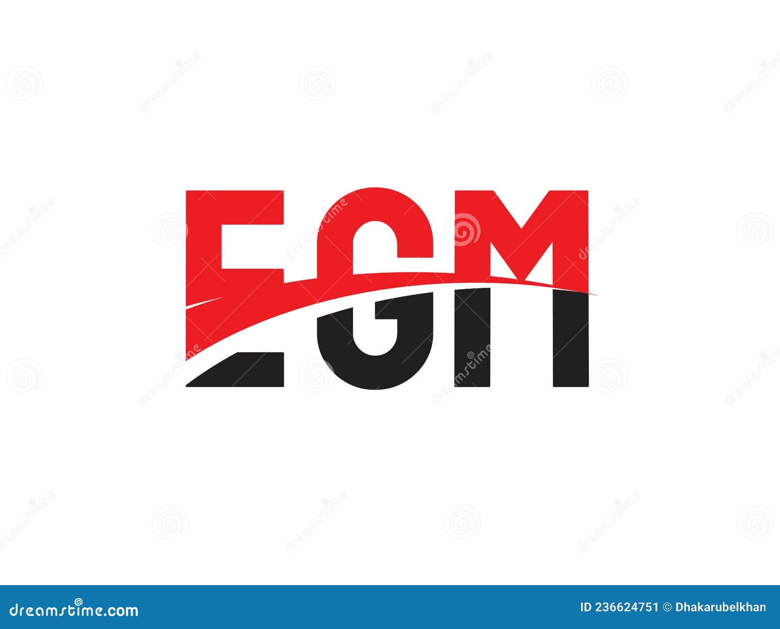 EGM Letter Initial Logo Design Vector Illustration Stock Vector ...