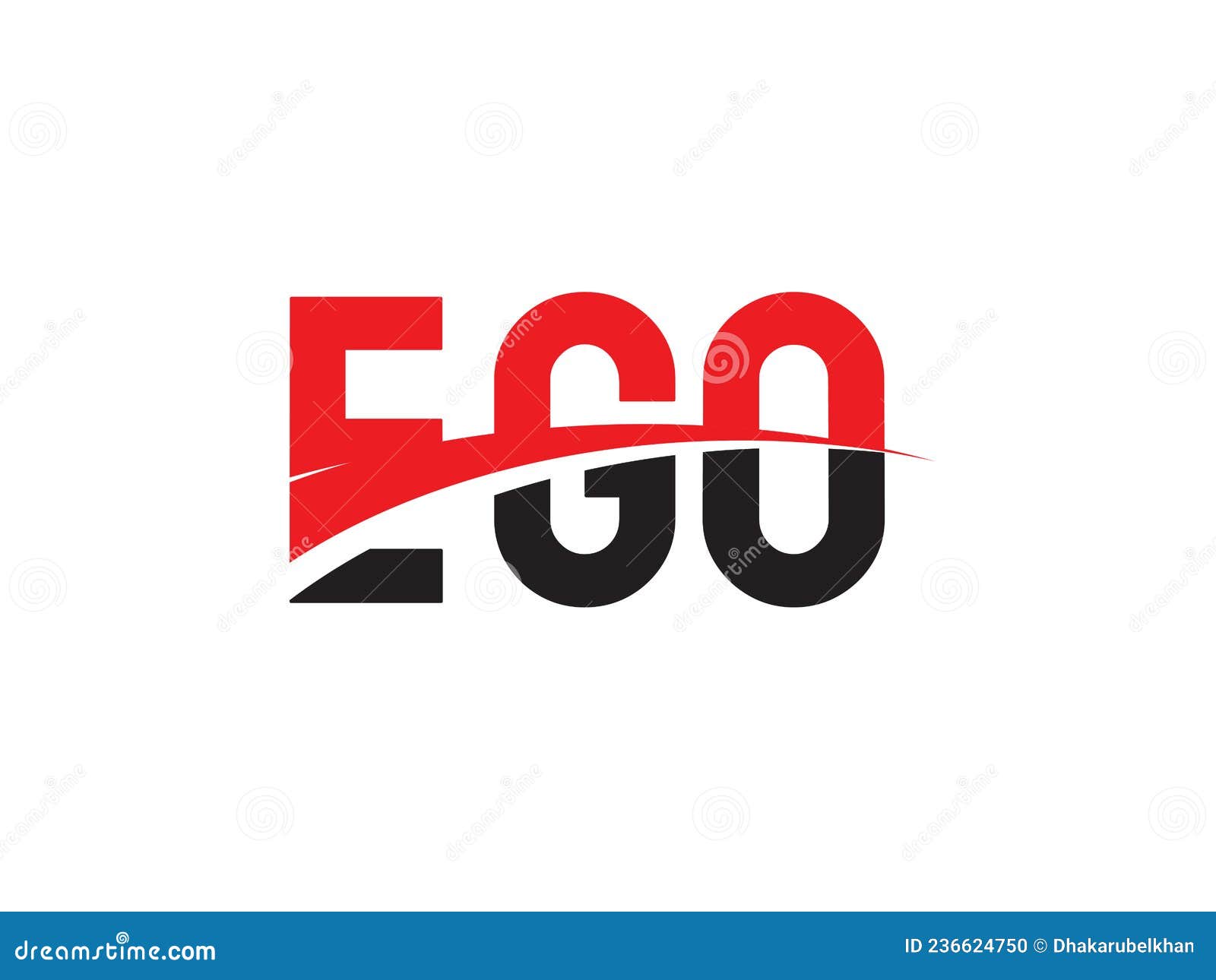EGO Letter Initial Logo Design Vector Illustration Stock Vector ...