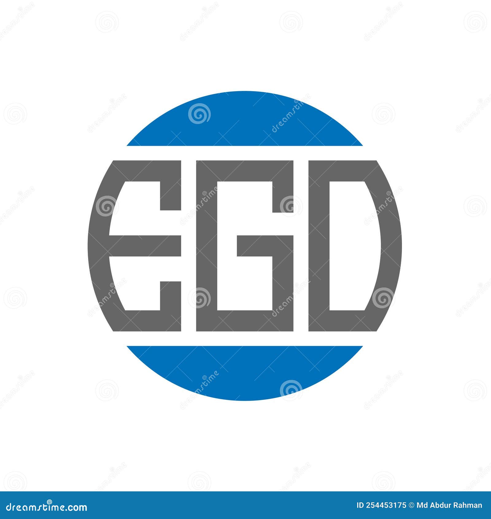 EGO Letter Logo Design on White Background. EGO Creative Initials ...