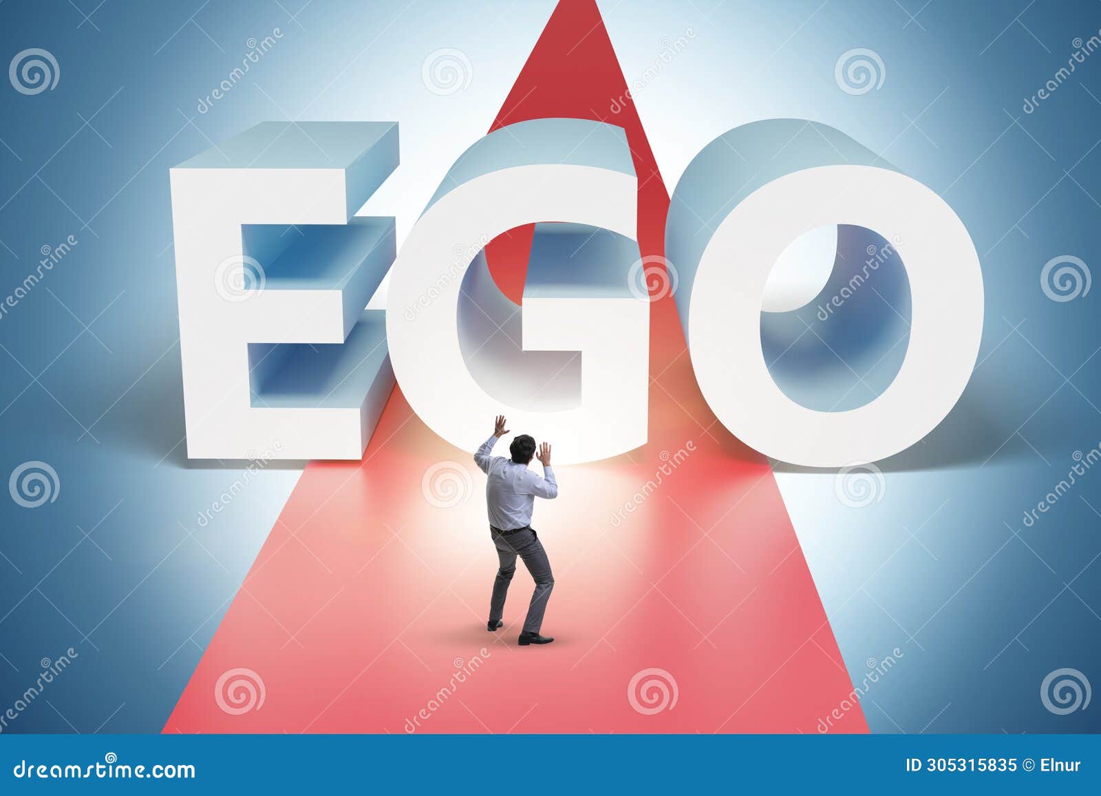 Ego Personality Concept with Businessman Stock Image - Image of manager ...