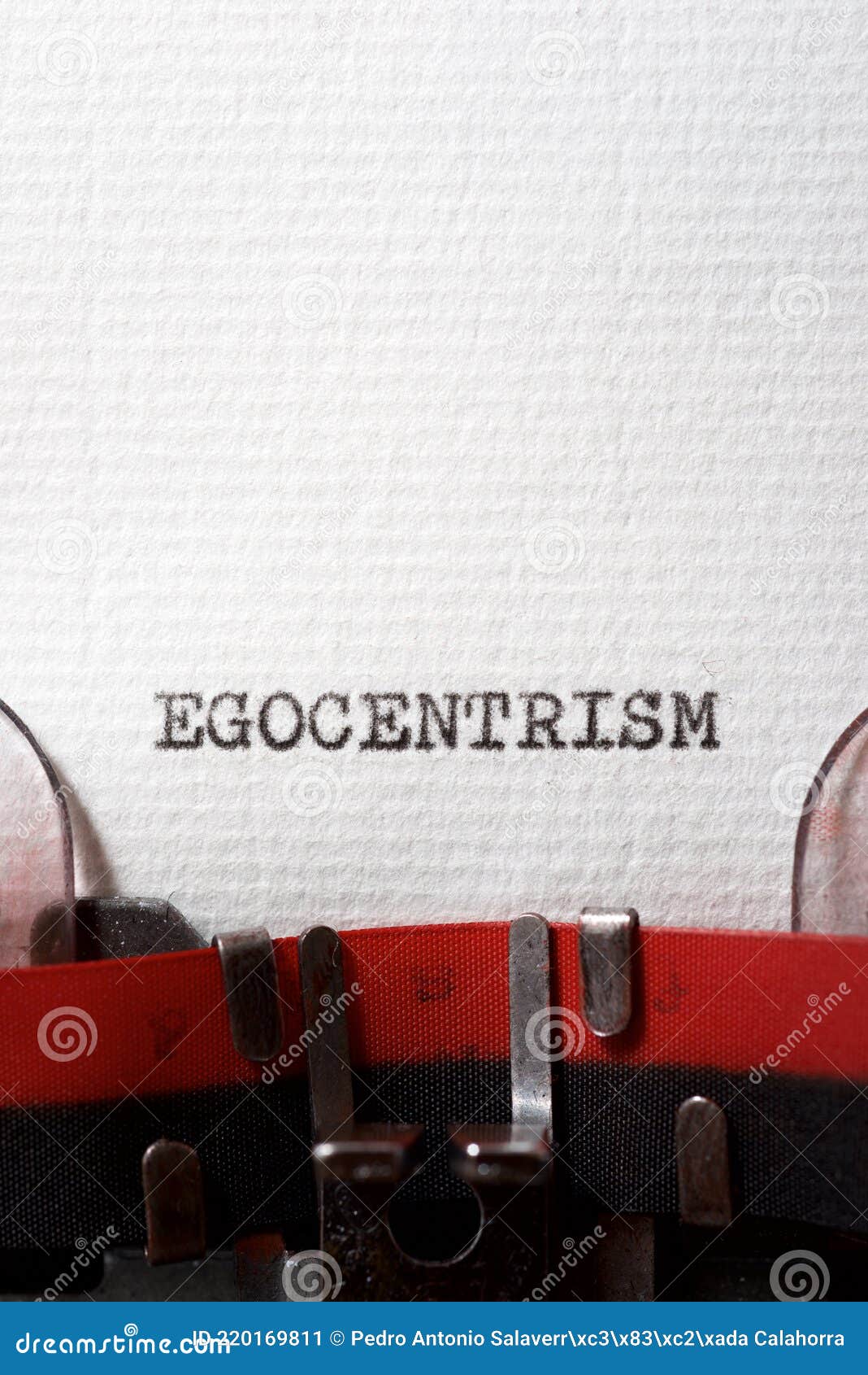 Egocentrism concept view stock image. Image of behavior - 220169811