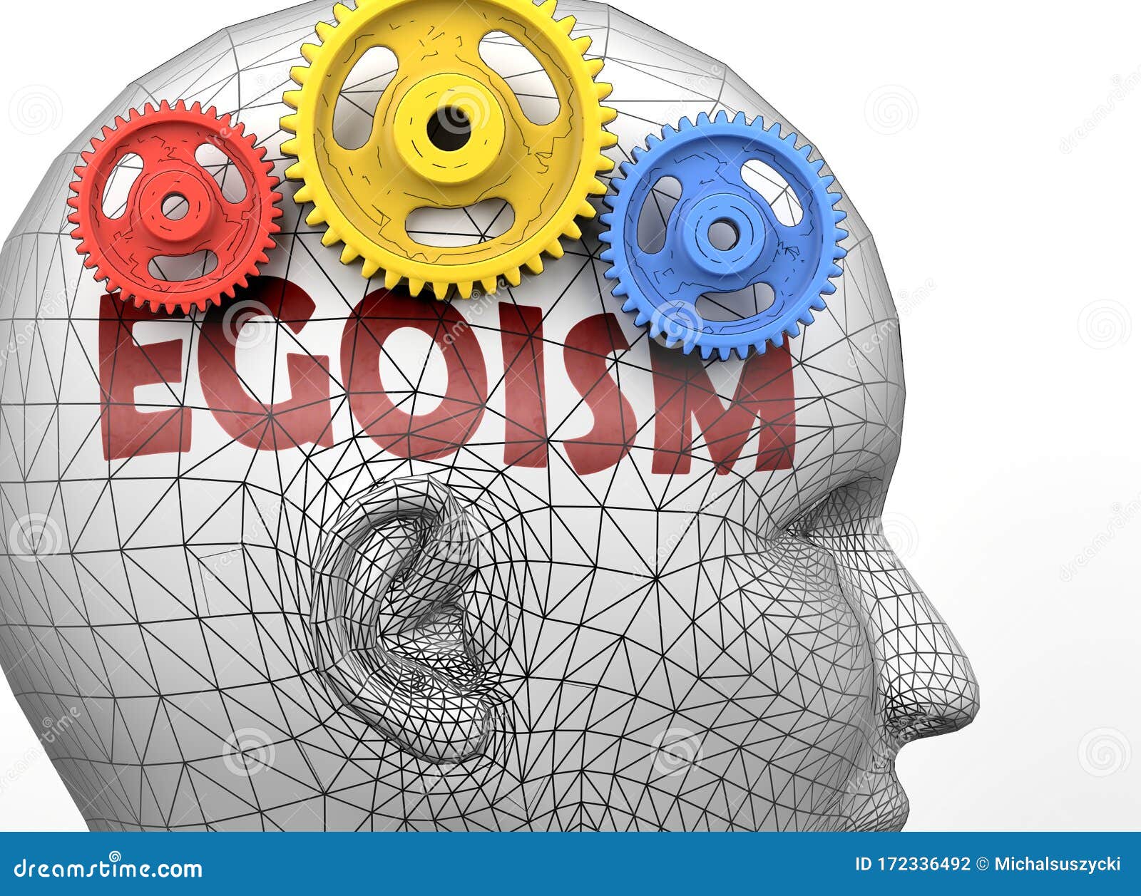 Egoism and Human Mind - Pictured As Word Egoism Inside a Head To ...