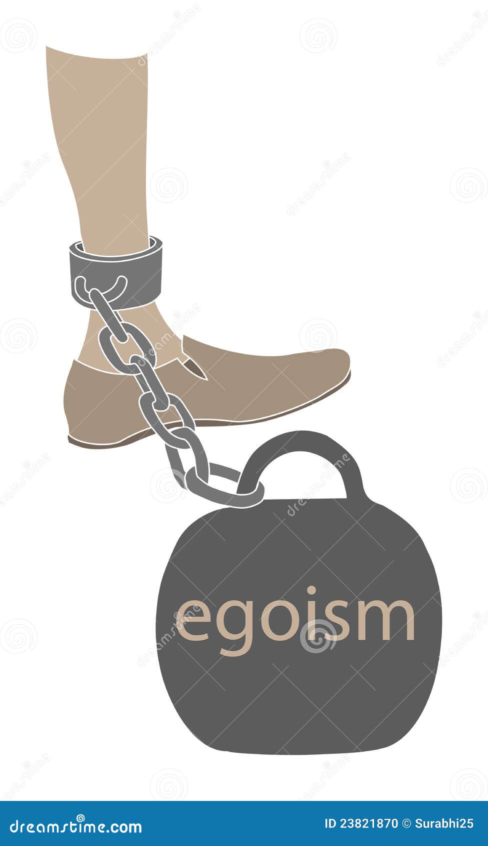 Egotism And Life - Pictured As A Word Egotism And A Wreck Ball To ...