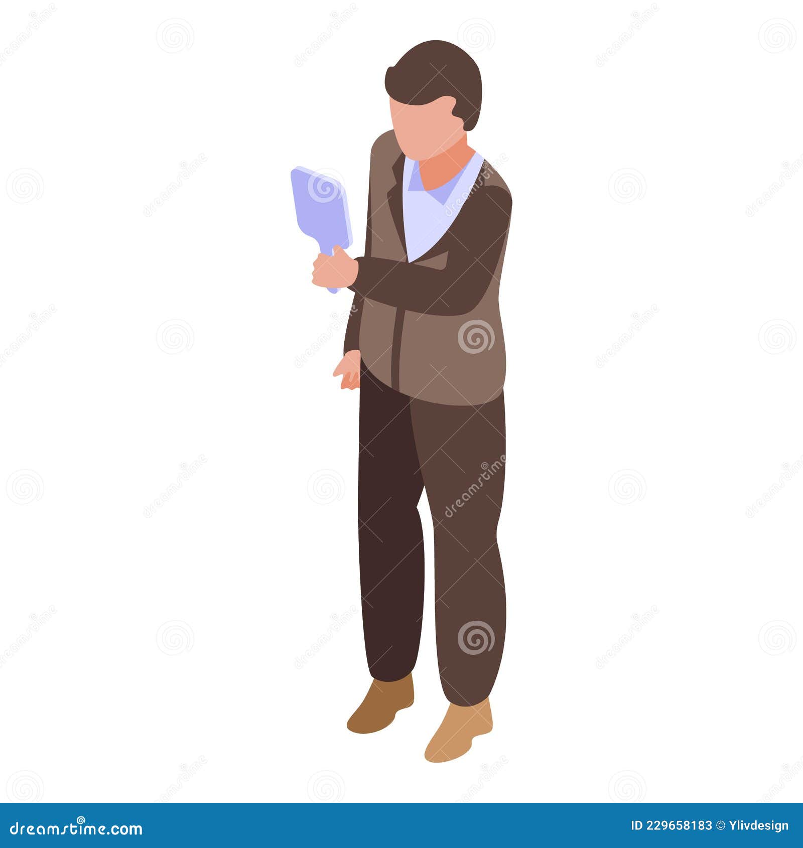 Selfish Boss And His Servants, Vector Cartoon Stick Figure Illustration ...