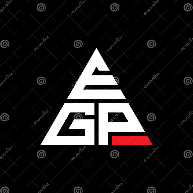 EGP Triangle Letter Logo Design with Triangle Shape. EGP Triangle Logo ...