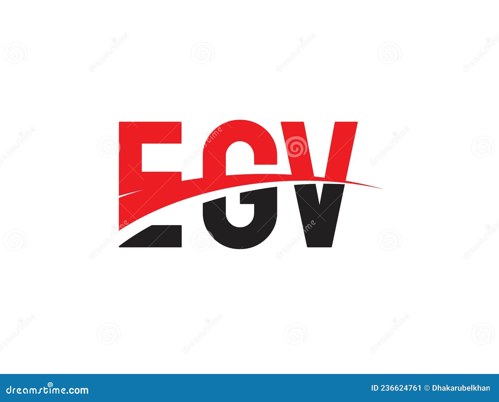 EGV Letter Initial Logo Design Vector Illustration Stock Vector ...