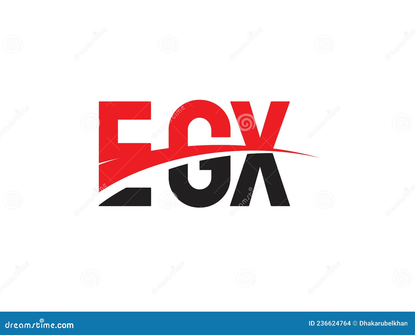 EGX Letter Initial Logo Design Vector Illustration Stock Vector ...