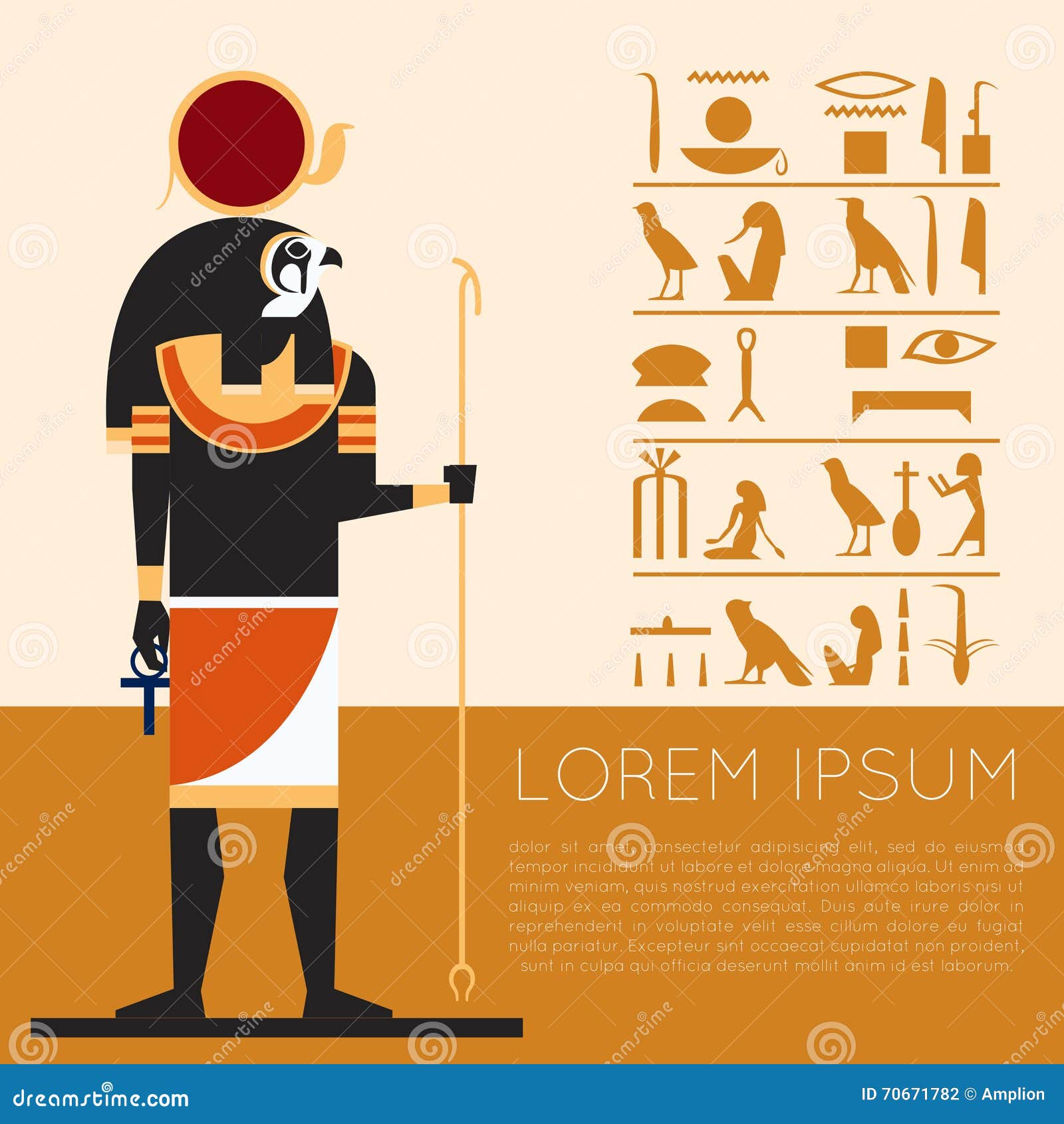 Egypet Ra banner1 stock vector. Illustration of culture - 70671782