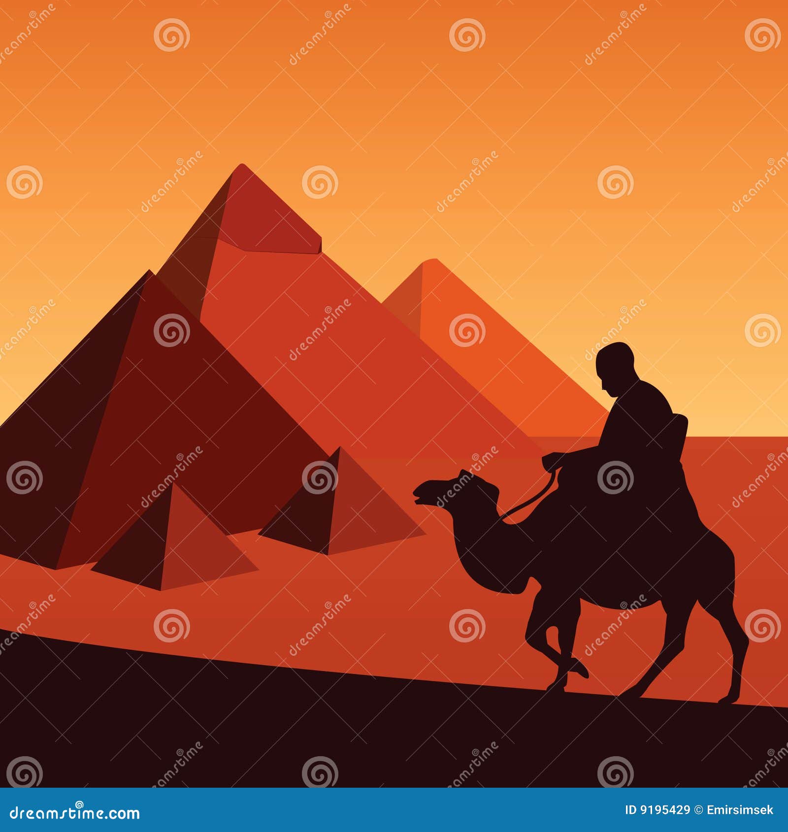 Egypt stock vector. Illustration of egypt, cairo, silhouette - 9195429