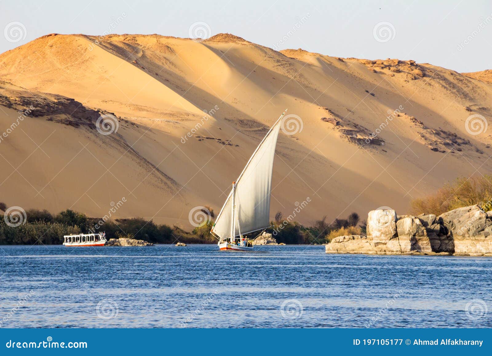 Sail Boat Nile River Egypt Aswan Stock Image Image Of Sports
