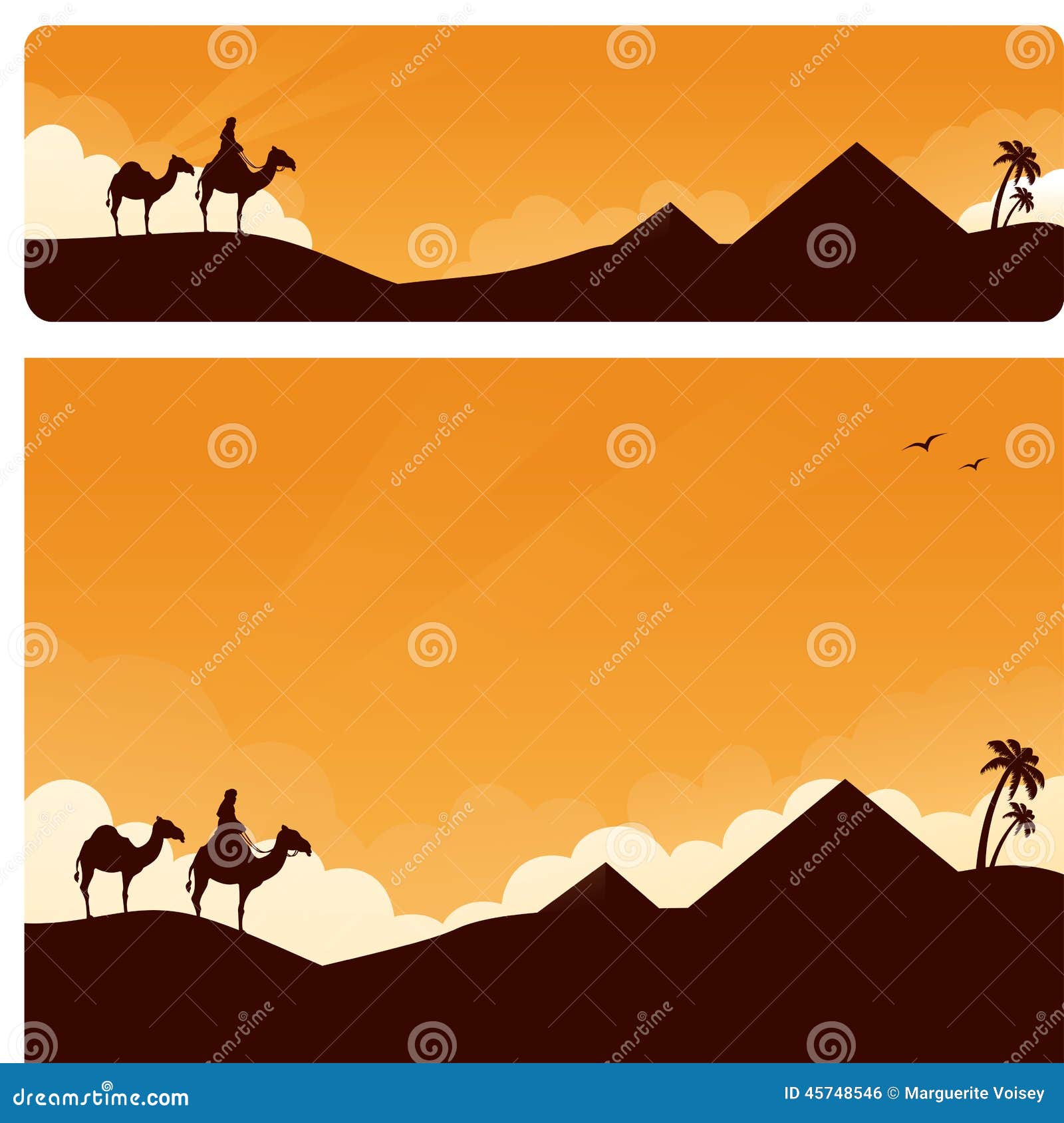 Egypt Banners stock vector. Illustration of copy, copyspace - 45748546