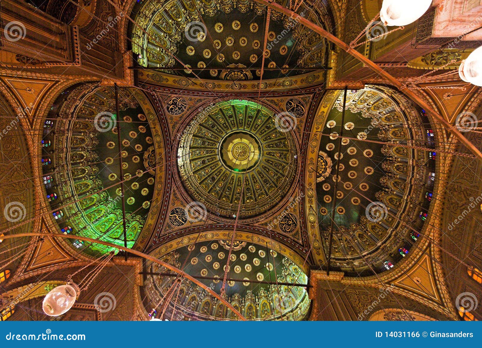 Egypt, Cairo. Mohammed Ali Mosque. Inside. Stock Photo - Image of ...