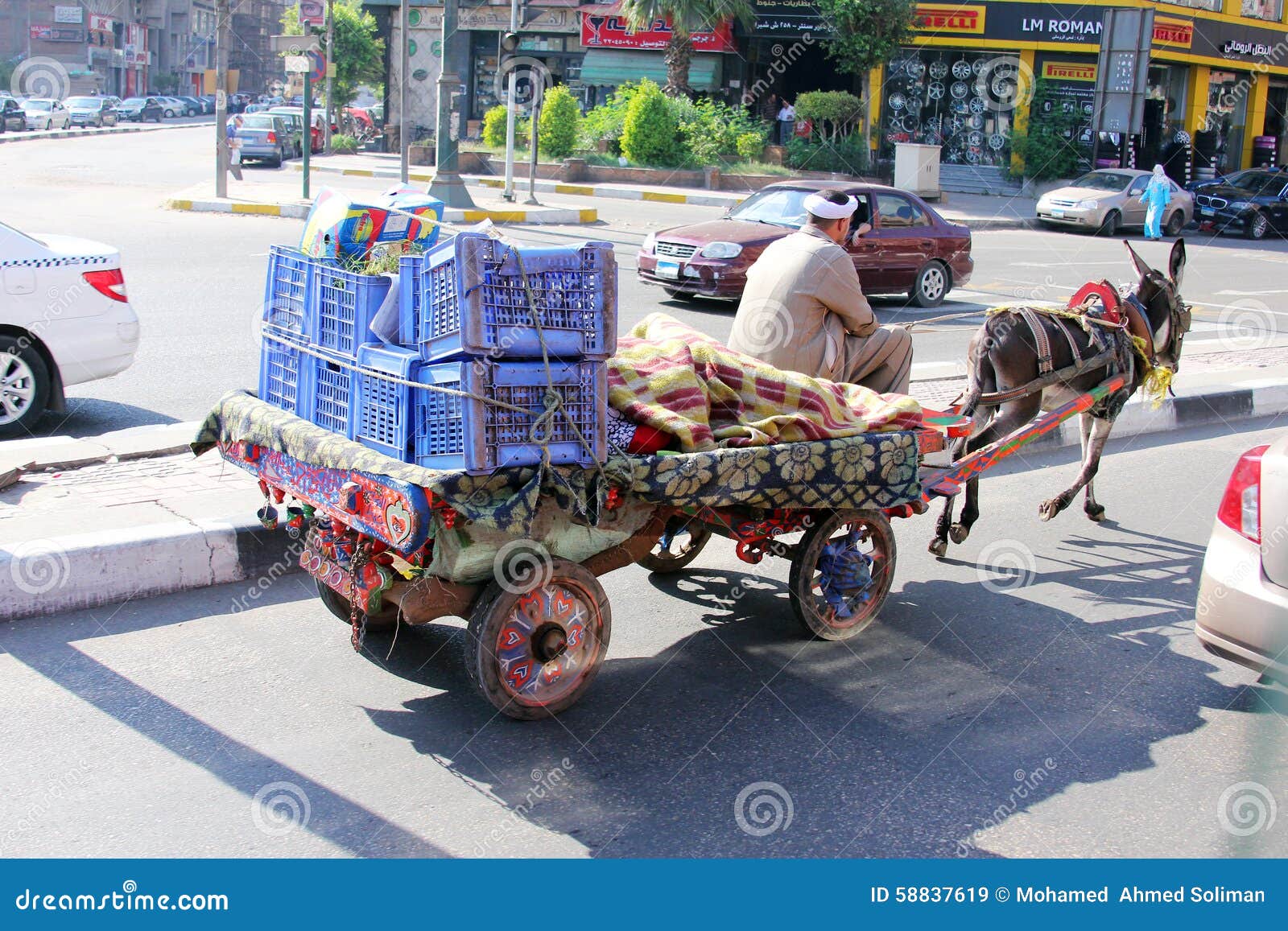 Egypt cairo street view editorial stock image. Image of shopping - 58837619
