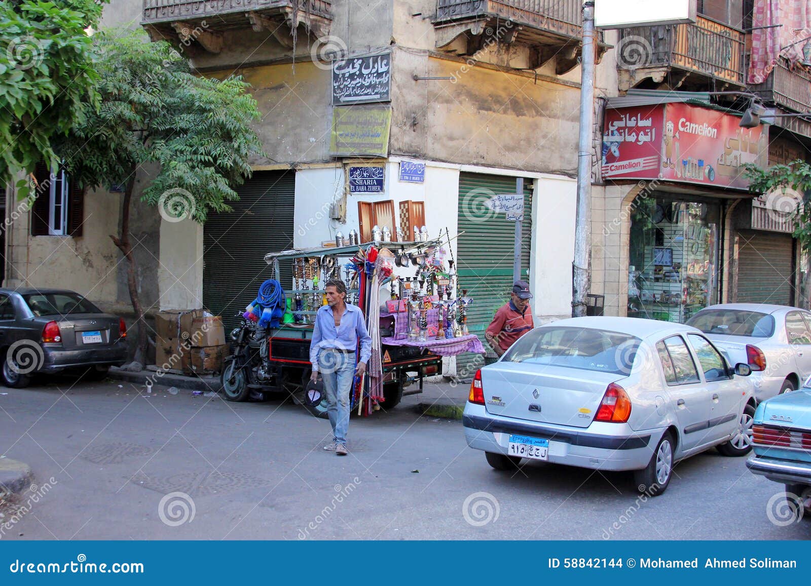 Egypt cairo street view editorial stock image. Image of architecture ...