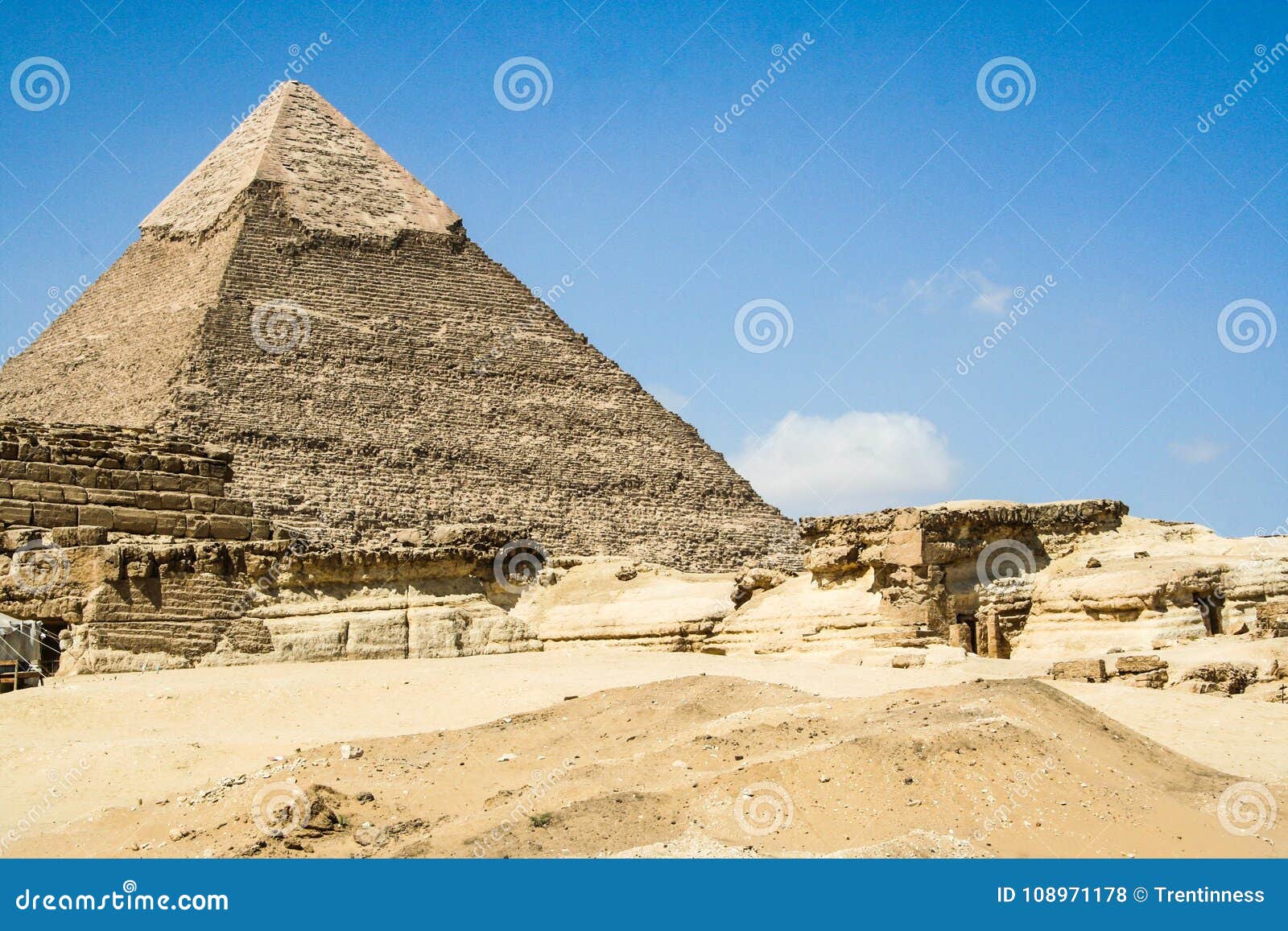Egypt in the summer stock photo. Image of pyramids, stone - 108971178