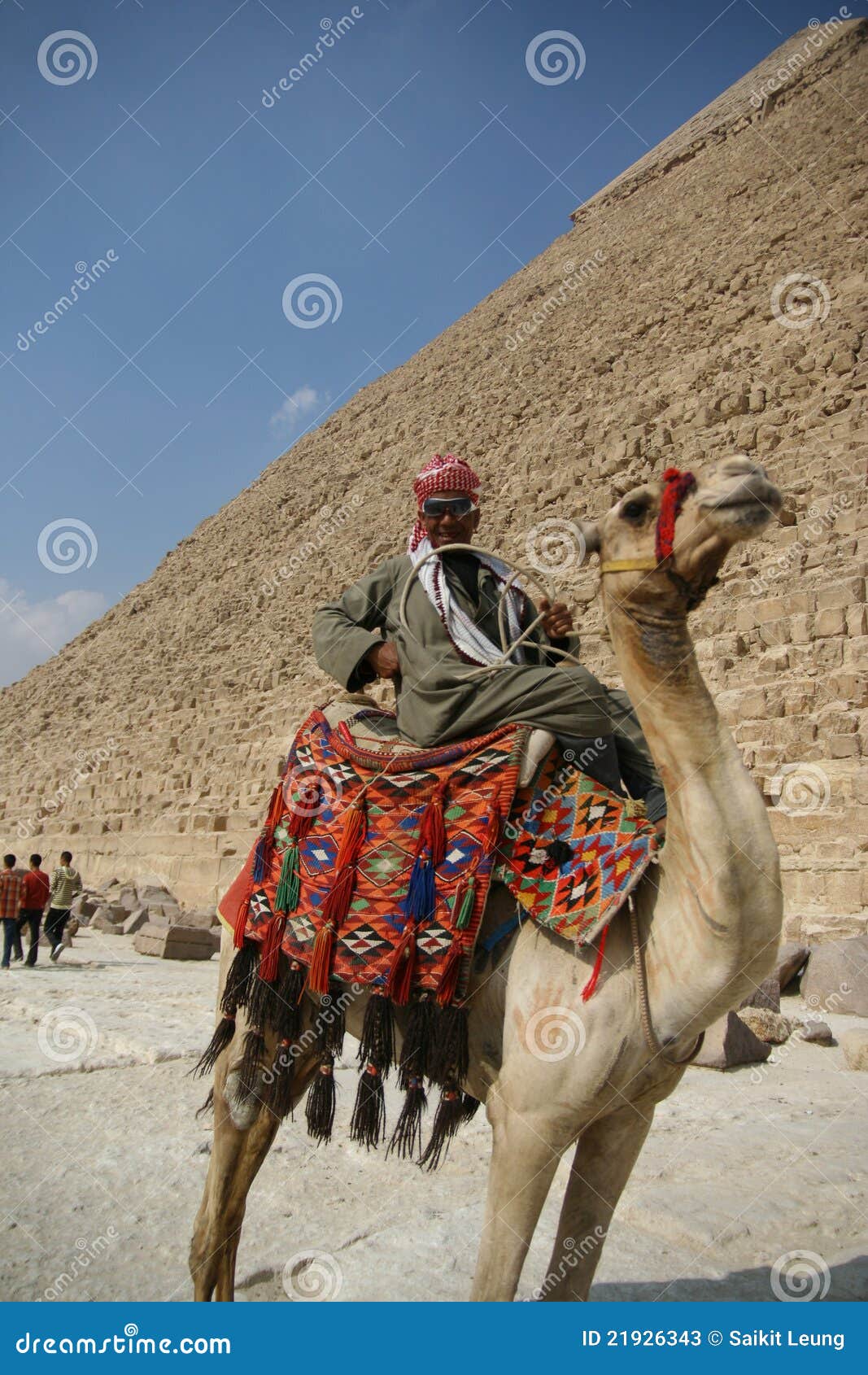 Egypt Camel Rider editorial stock photo. Image of archaeology - 21926343