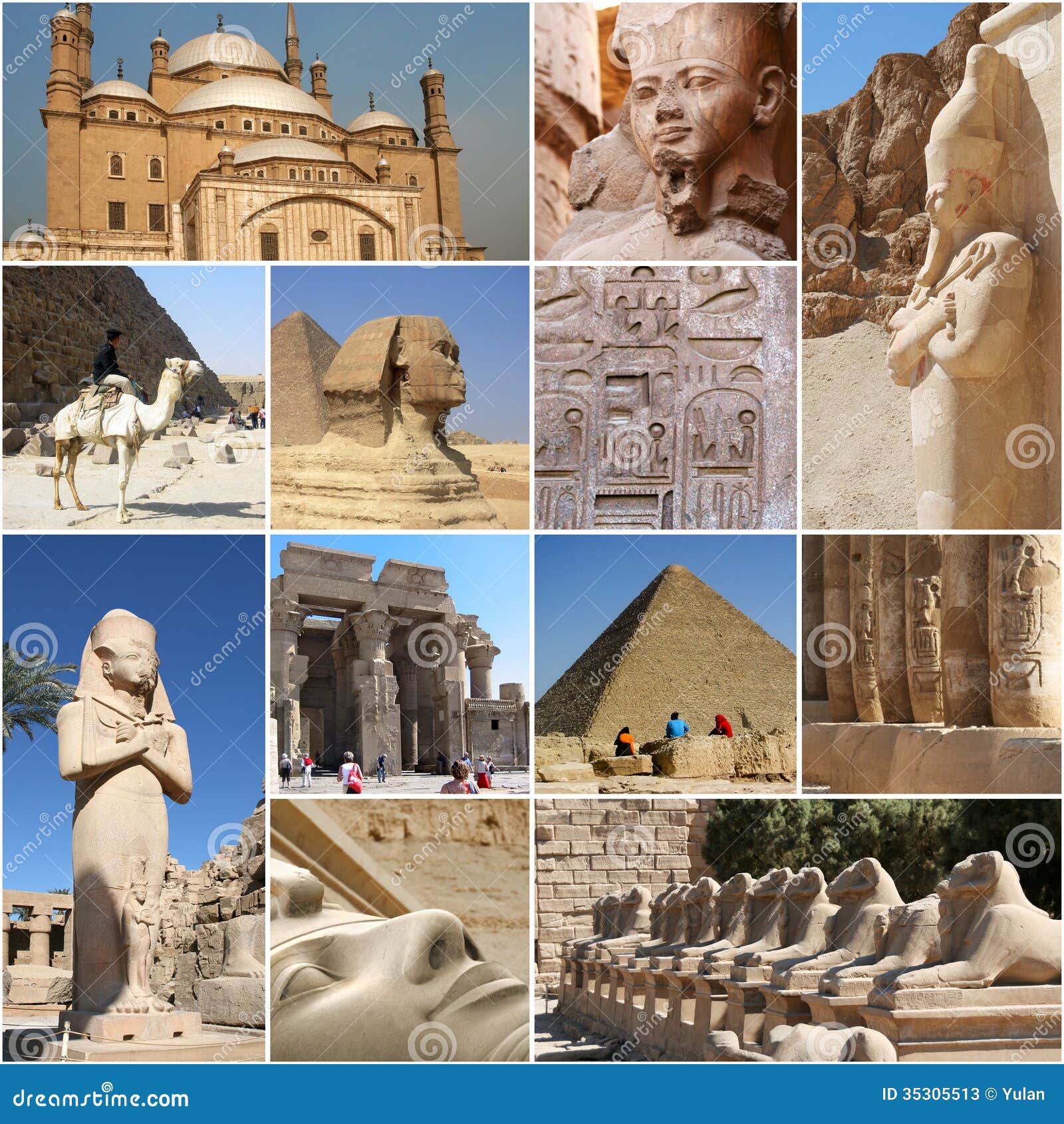 Egypt Collage stock image. Image of collage, kingdom - 35305513
