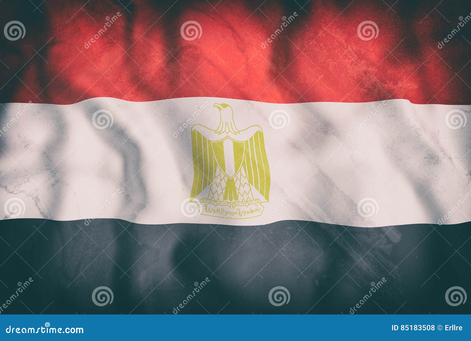 Egypt flag waving stock illustration. Illustration of alejandria - 85183508