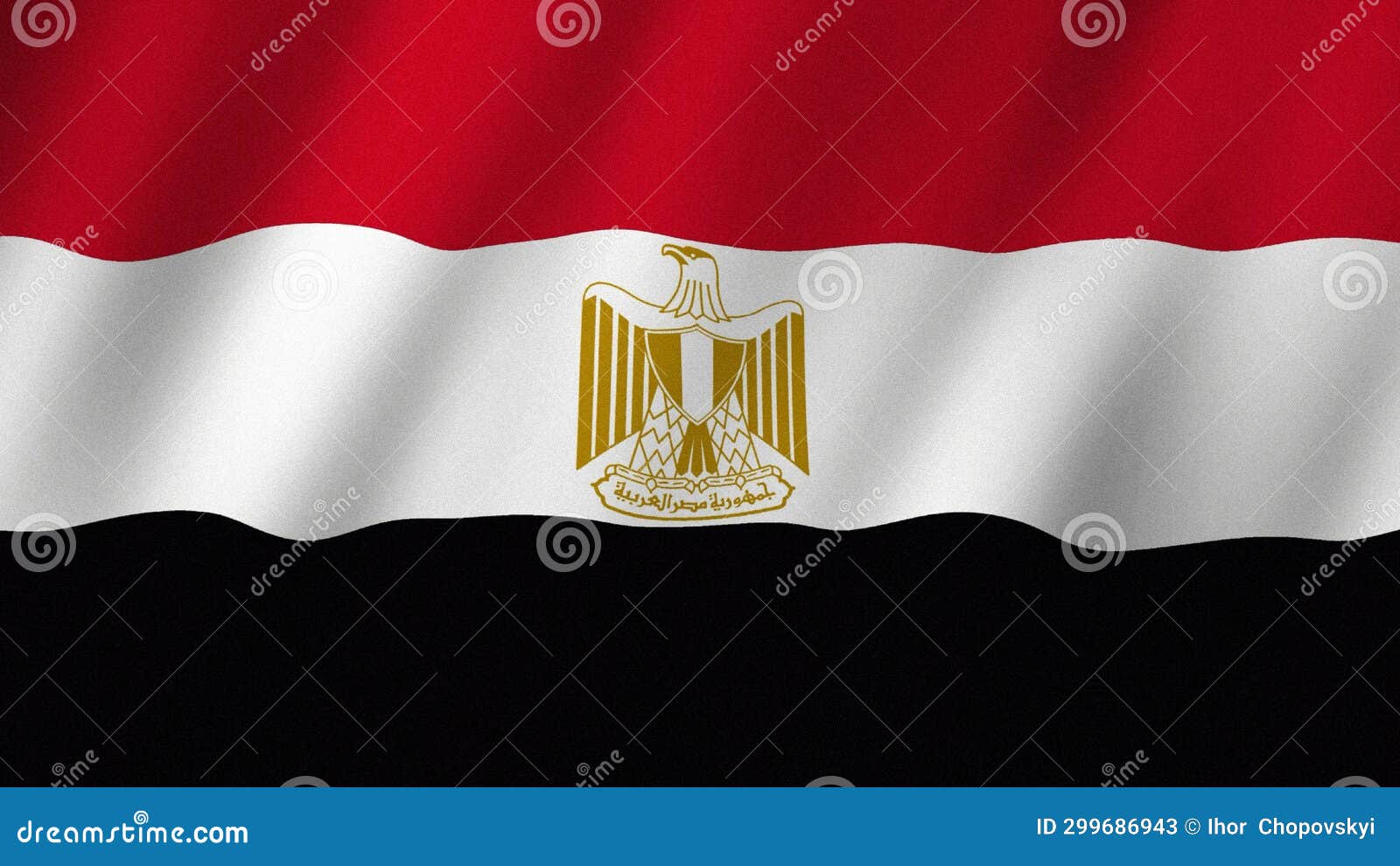 Egypt Flag Waving in the Wind. Flag of Egypt Images Stock Image - Image ...