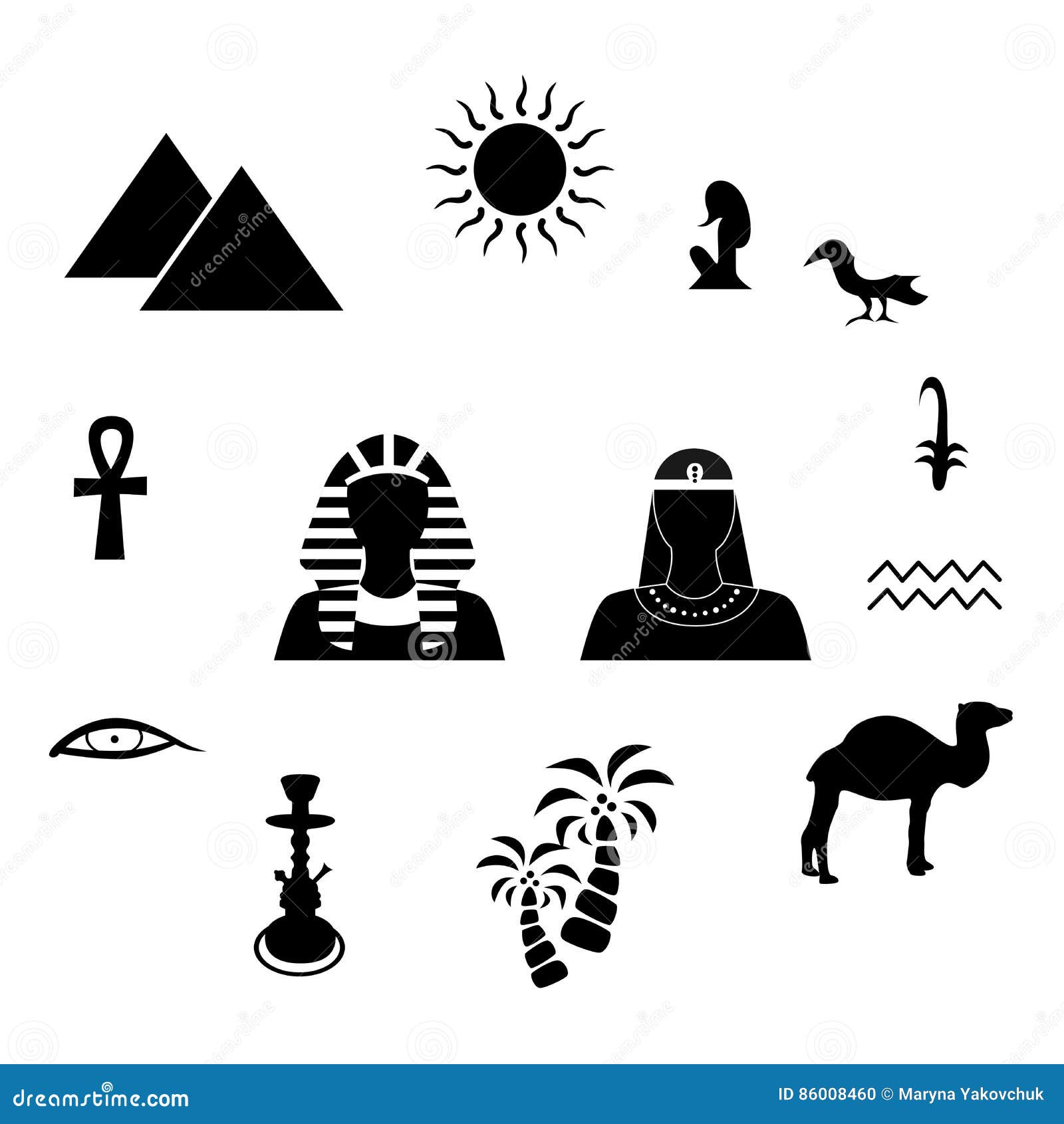 Egypt flat design stock vector. Illustration of giza - 86008460