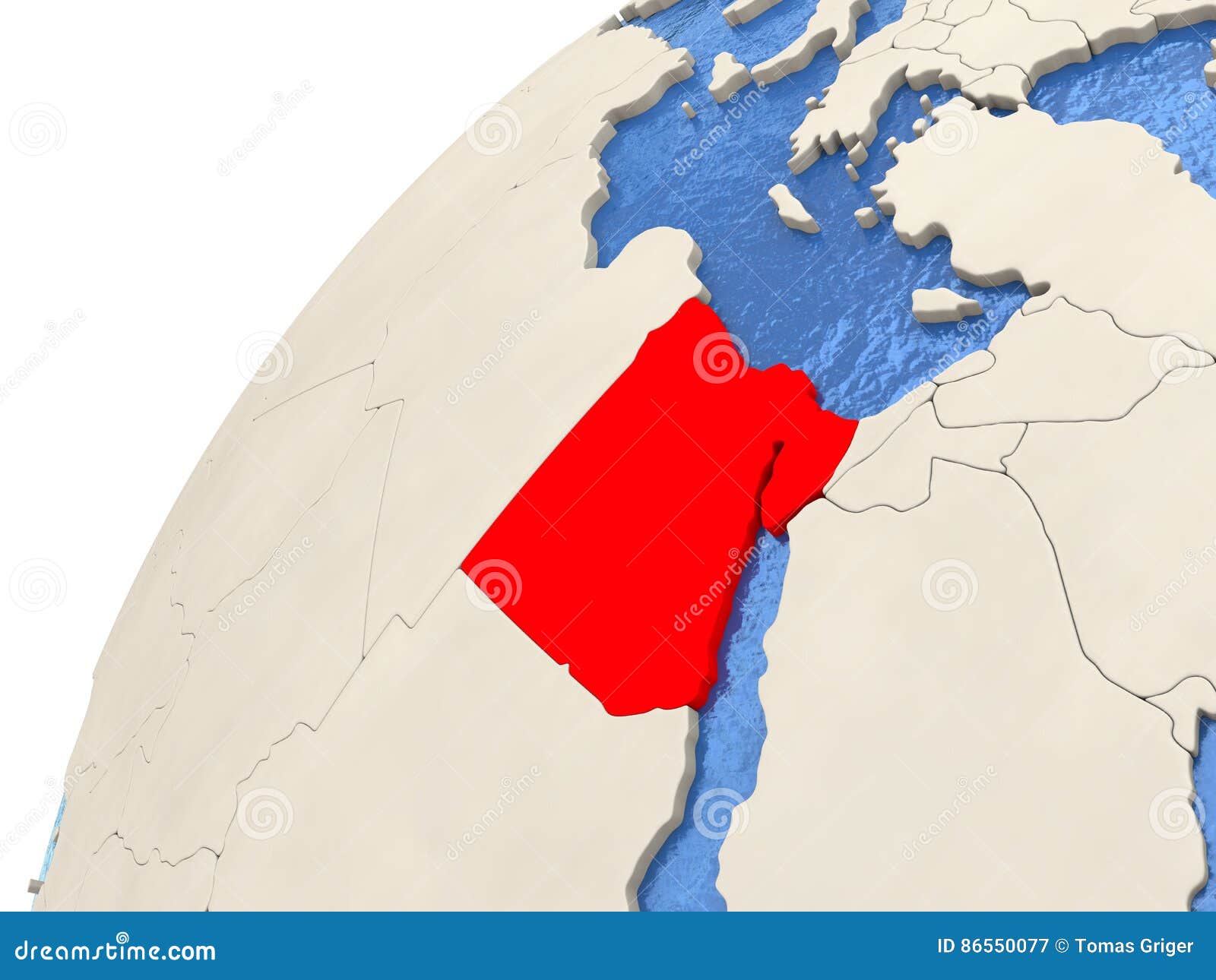 Egypt on globe stock illustration. Illustration of egypt - 86550077