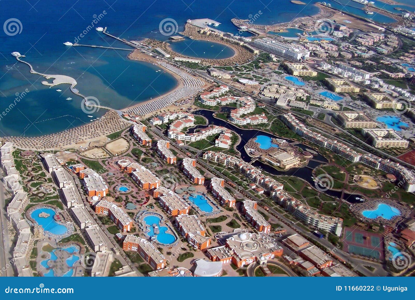 Egypt Hurgada from above stock photo. Image of peaceful - 11660222
