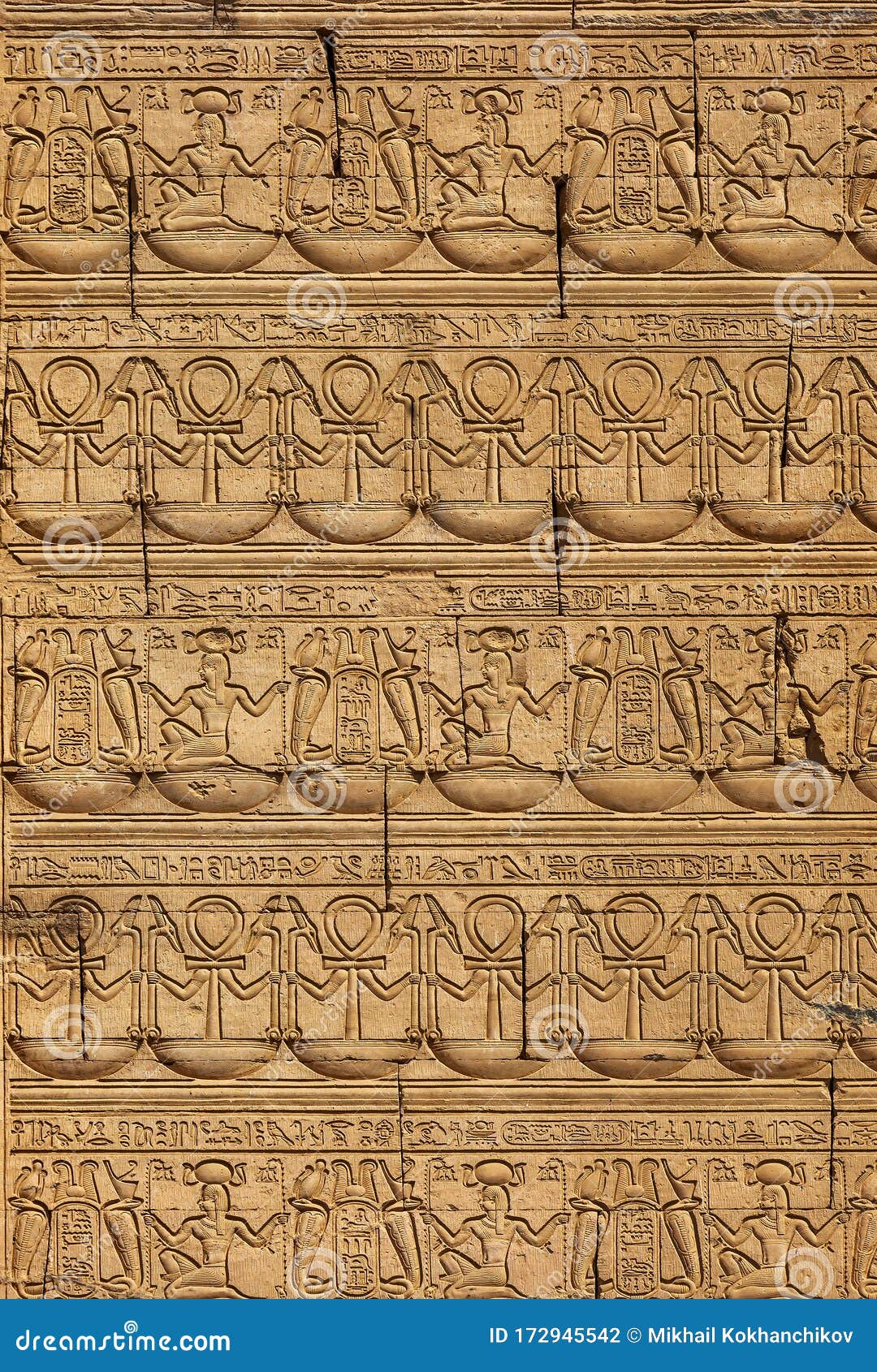 Egypt Images and Hieroglyphics Pattern Stock Photo - Image of history ...