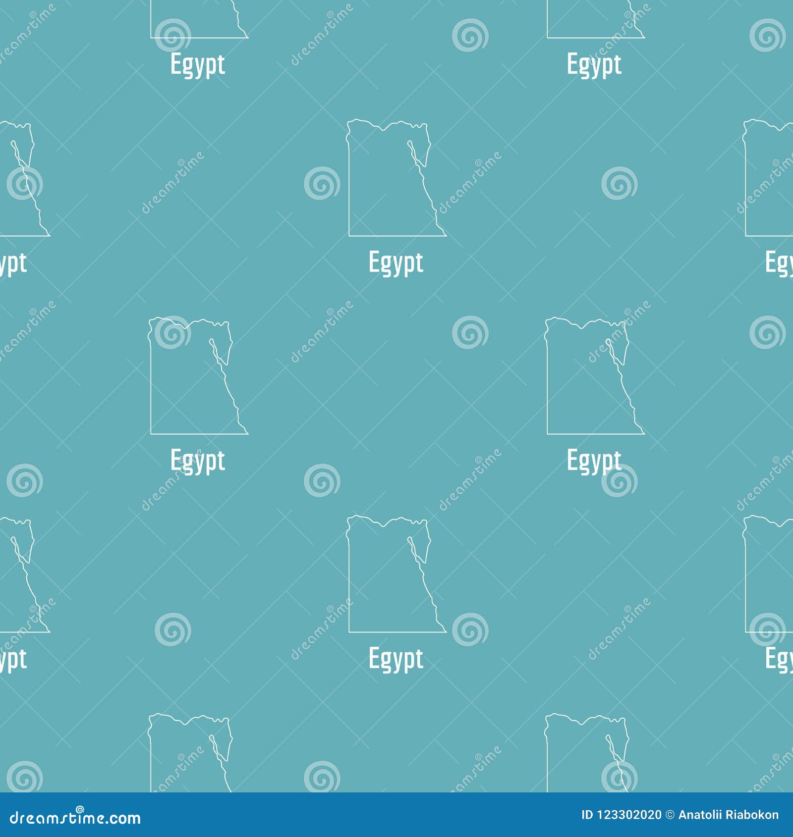 Egypt map thin line simple stock illustration. Illustration of line ...