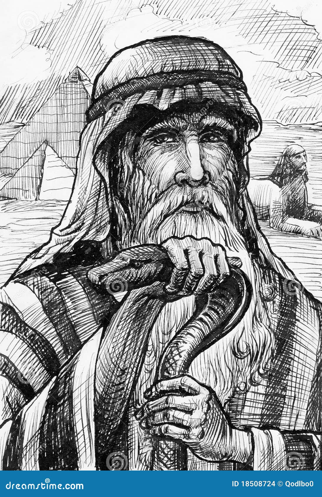 Egypt moses bild stock illustrationer. Illustration av arbetsuppgift ...