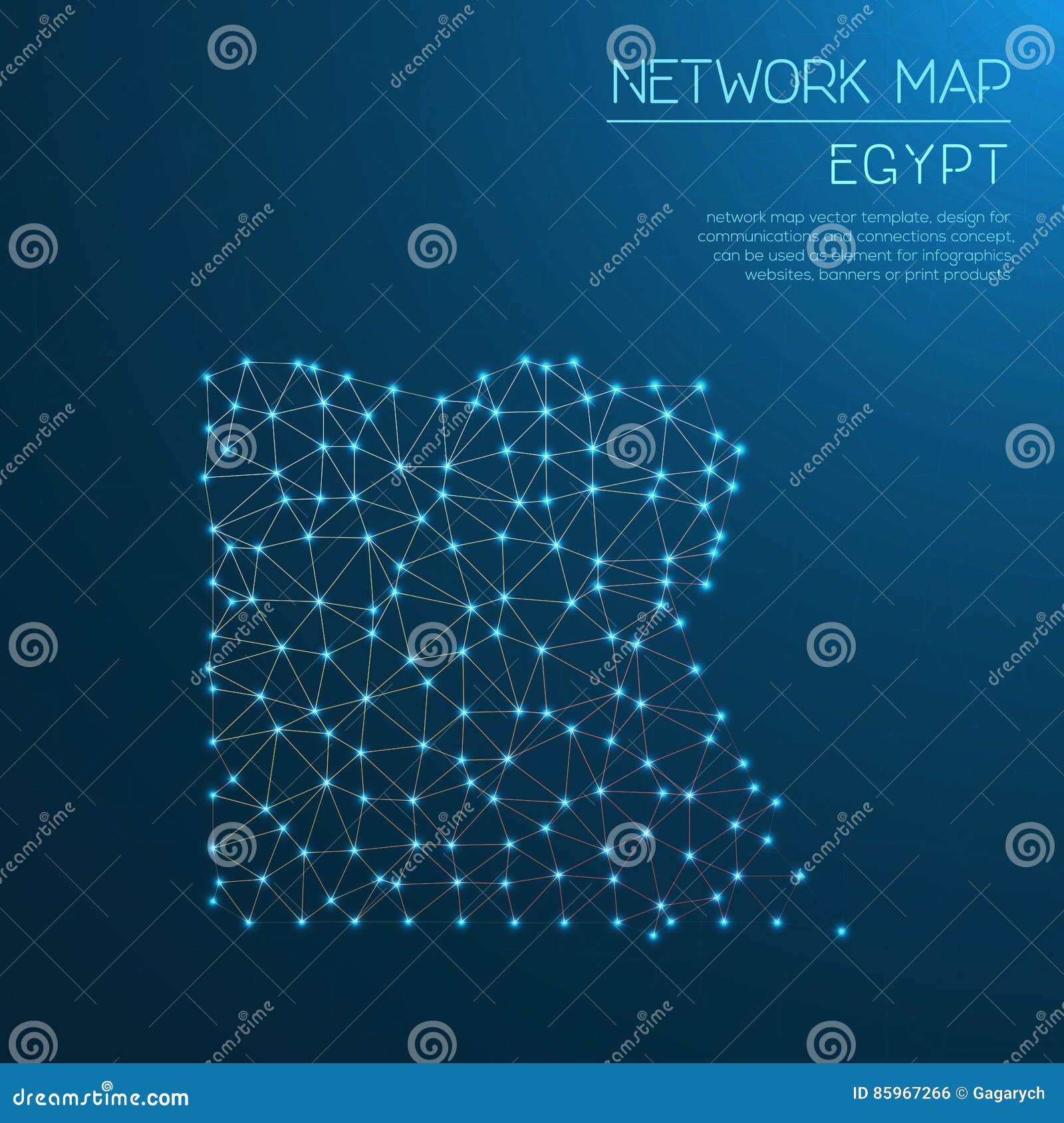 Egypt Network Map. Vector Illustration | CartoonDealer.com #93478550