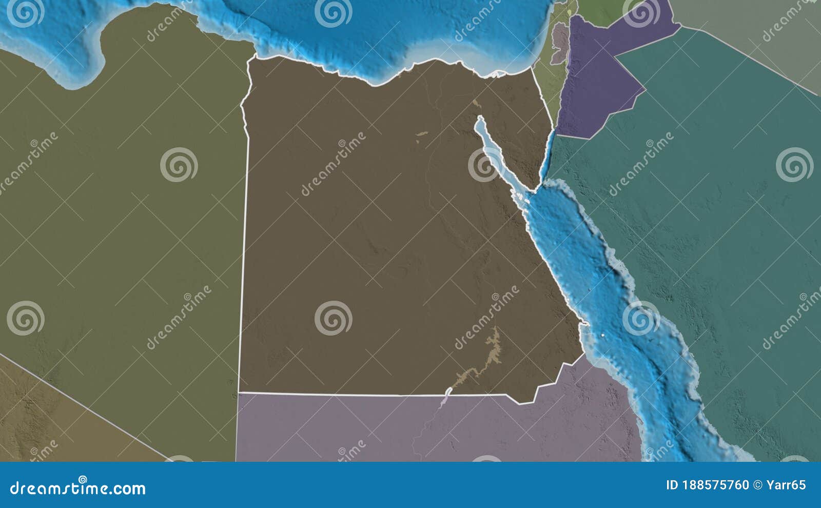 Egypt - Overview. Administrative Stock Illustration - Illustration of ...