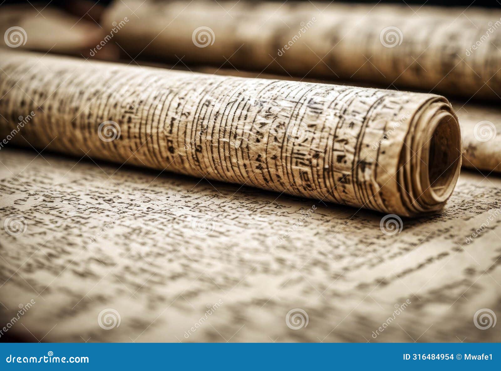 Egypt Paper Papyrus Old Natural Stock Illustration - Illustration of ...