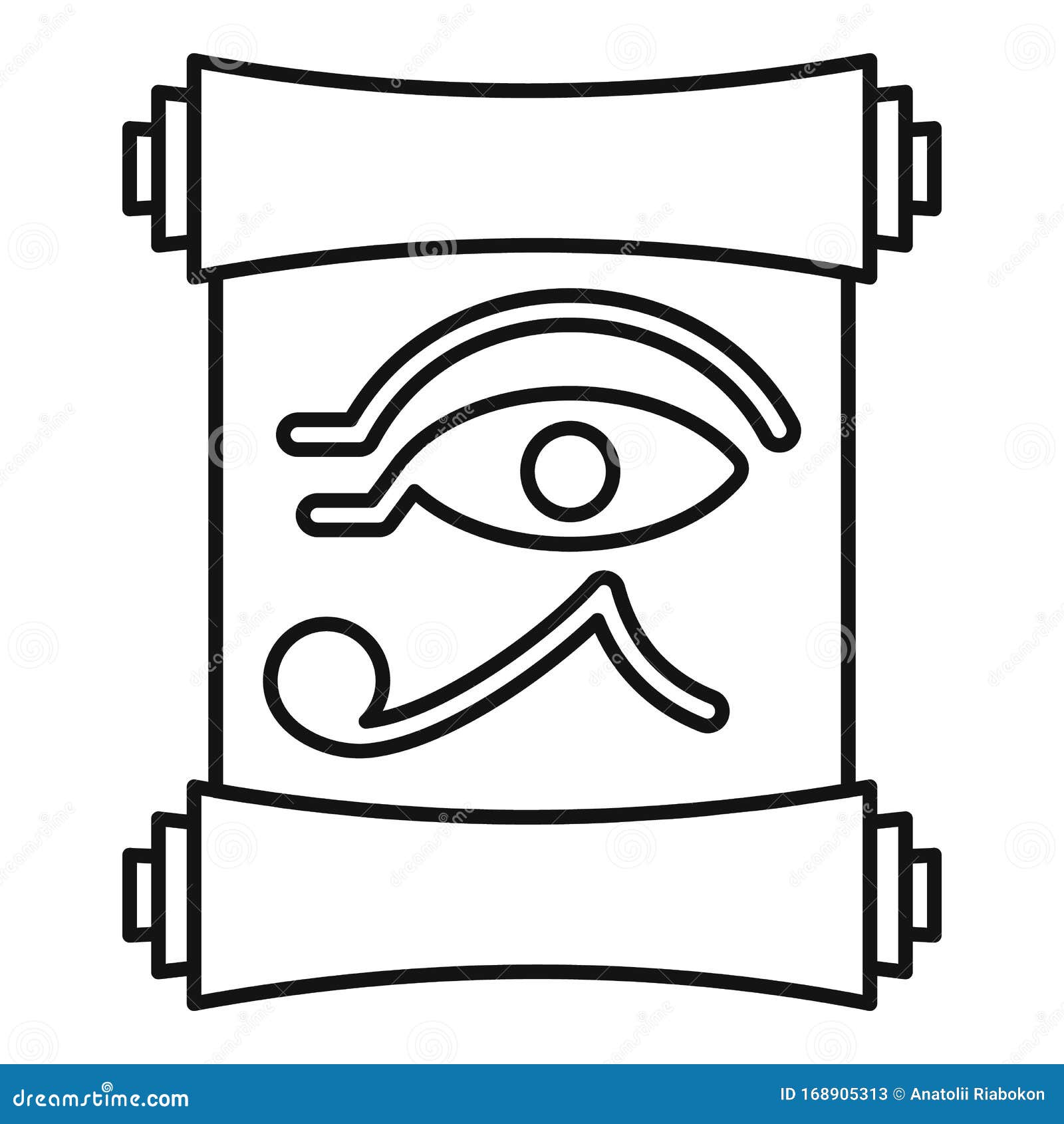 Egypt Papyrus Icon, Outline Style Stock Vector - Illustration of ... Egypt Papyrus Icon, Outline Style Stock Vector - Illustration of ...