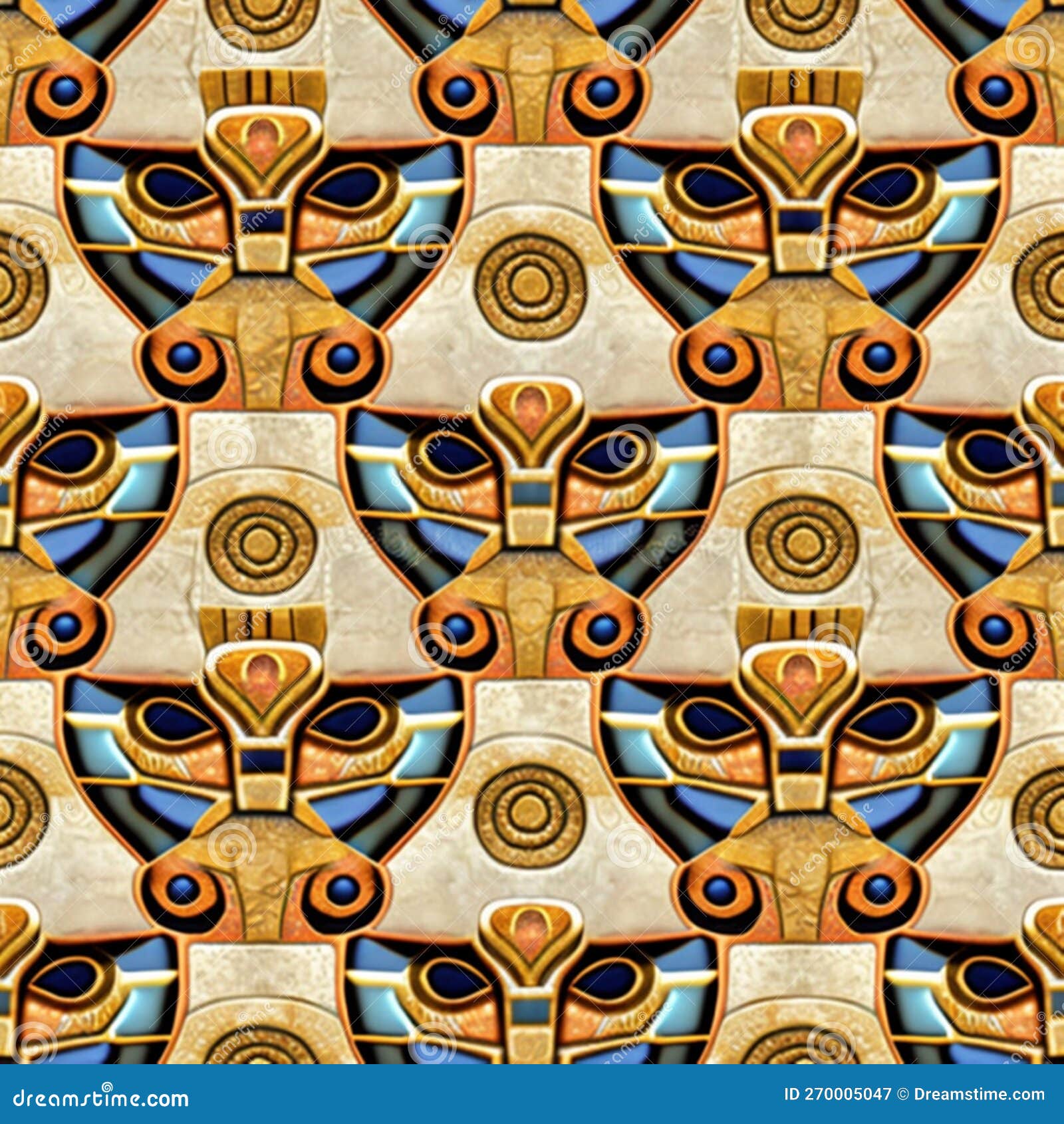 Egypt theme patterns stock illustration. Illustration of sarcophagus ...