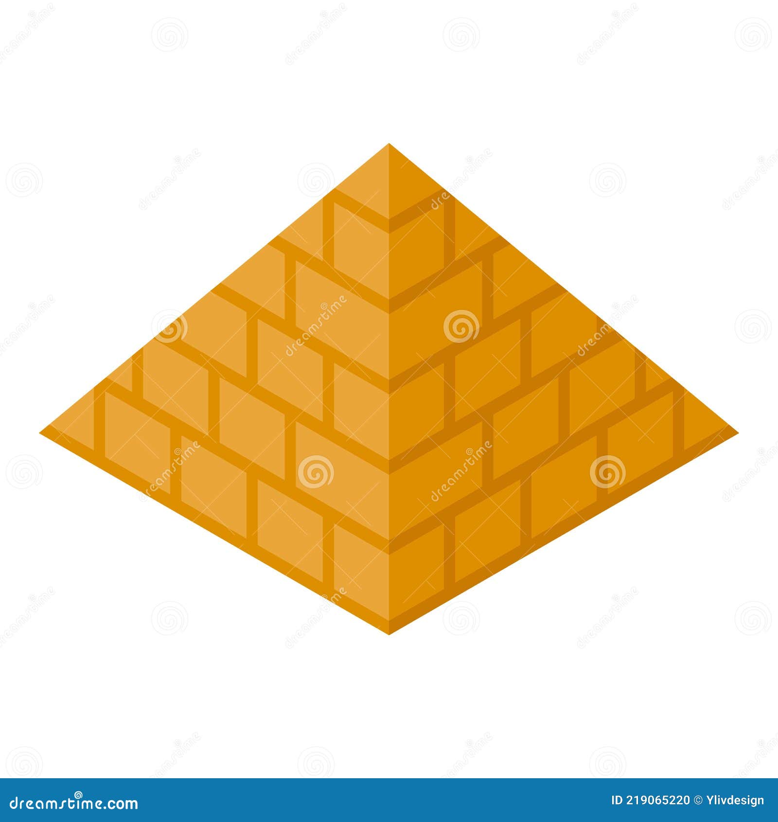 Egypt Pyramid Icon, Isometric Style Stock Vector - Illustration of ...